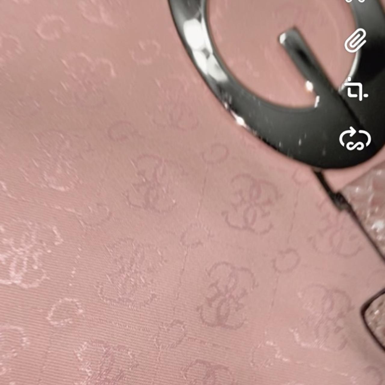 beautiful vintage pink guess bag w/ silver and... - Depop