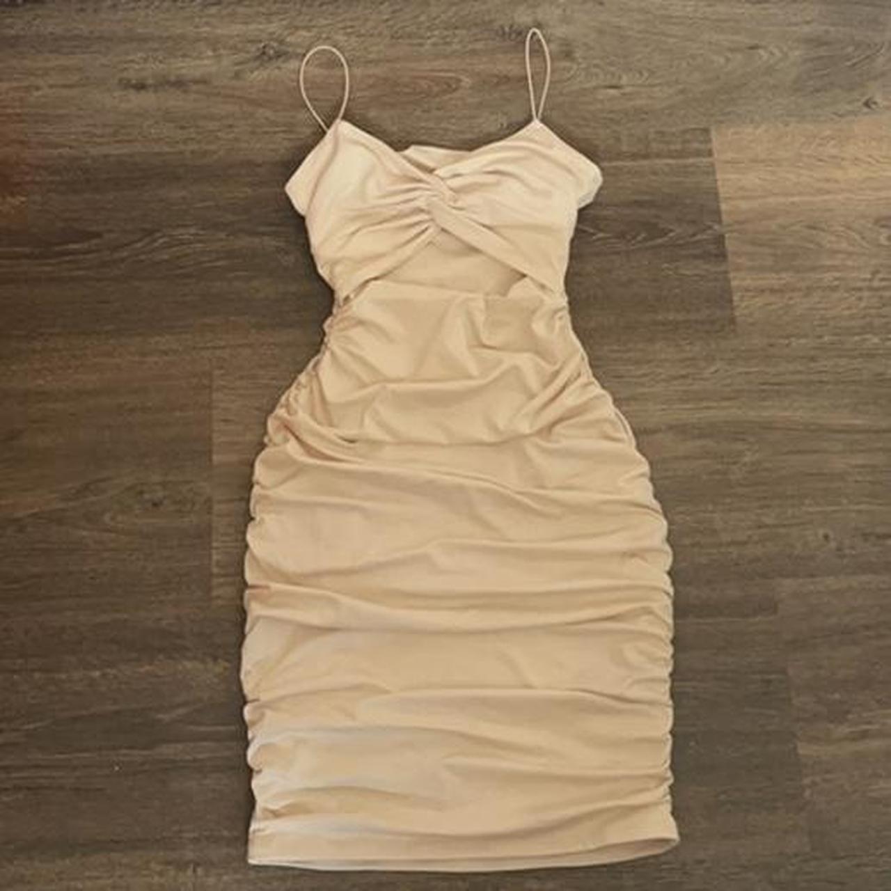 Oh Polly FOCUS ON ME Cut Out Ruched Mini Dress in... - Depop