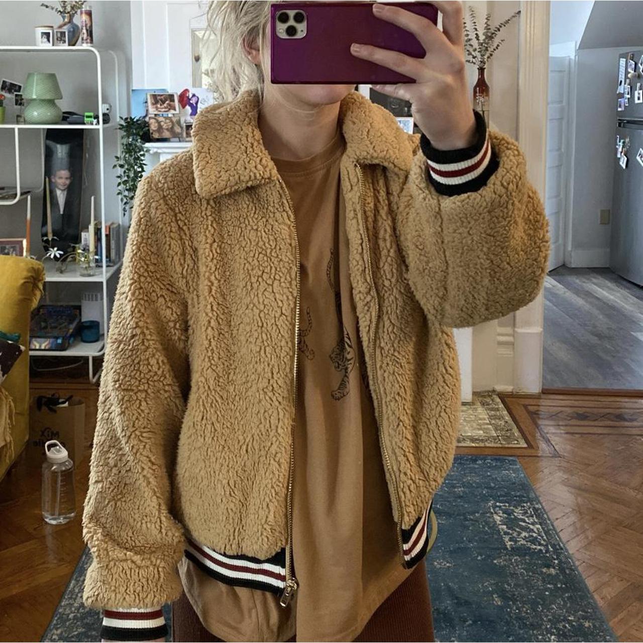Teddy bear jacket - Depop