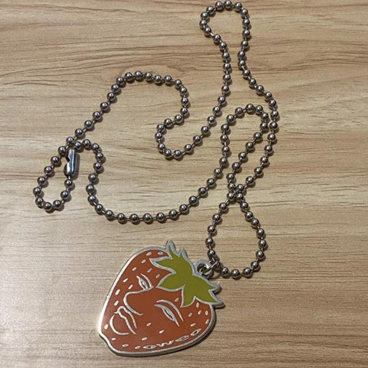 strawbaby necklace from oweo only worn once branded... - Depop