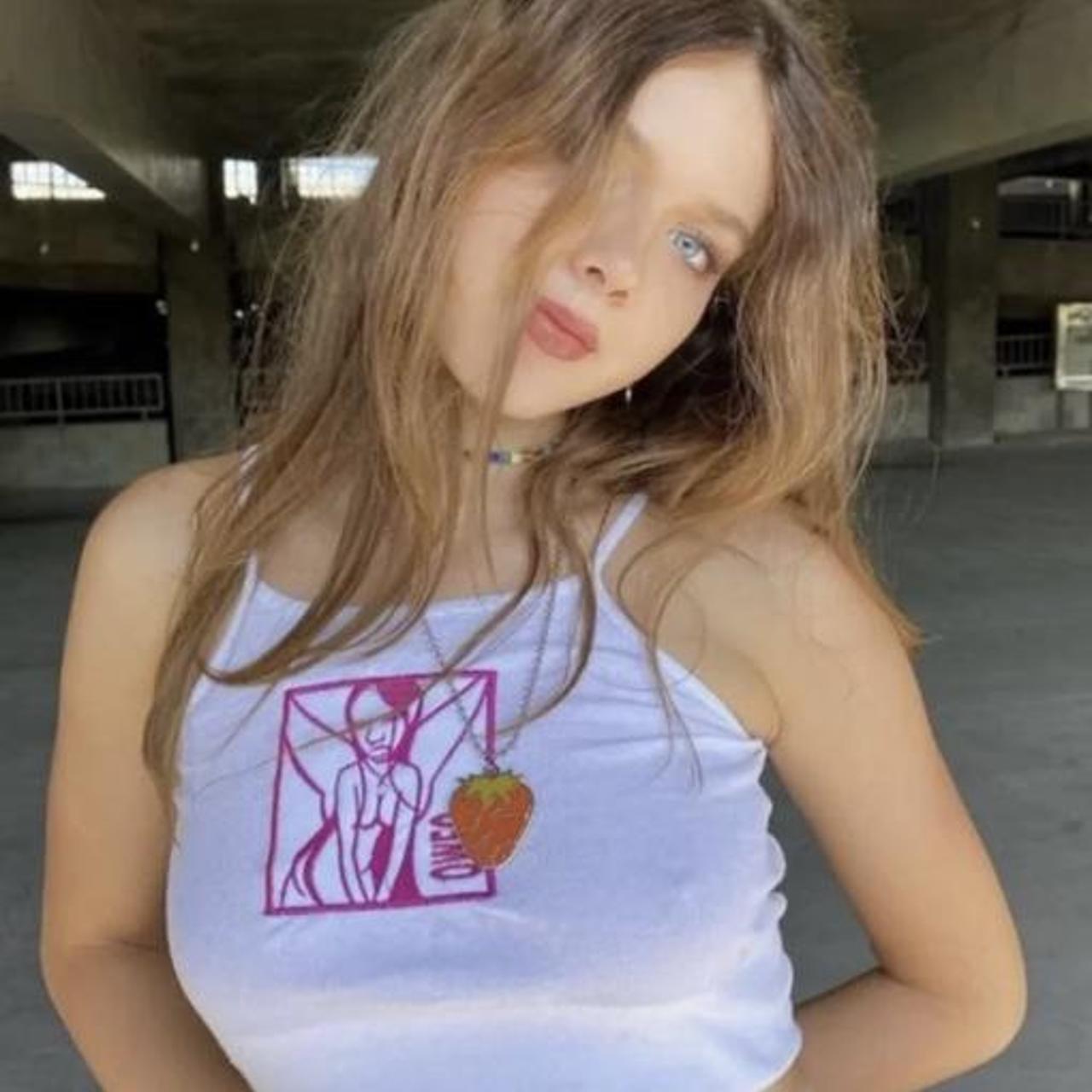 strawbaby necklace from oweo only worn once branded... - Depop