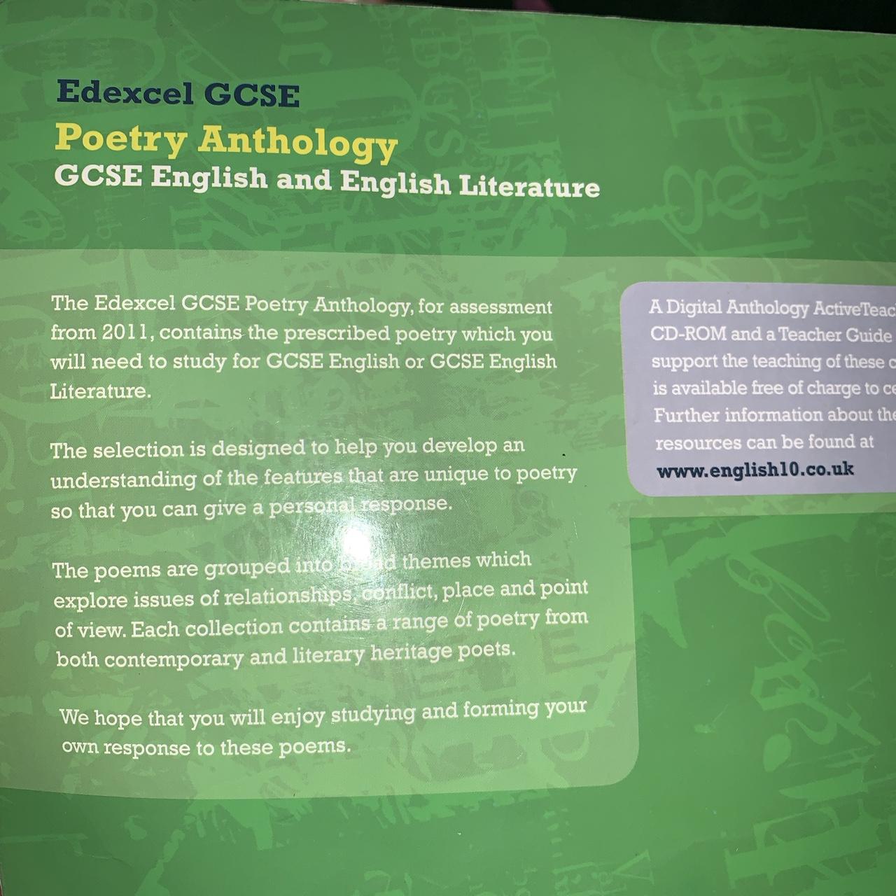 USED (heavily annotated) Edexcel GCSE Poetry... - Depop