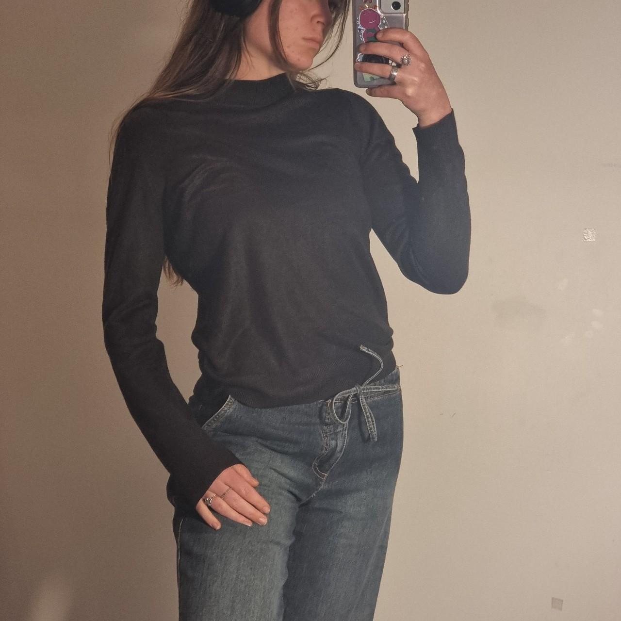 cosy sweater, gorgeous ribbed neck, sleeves and ... - Depop