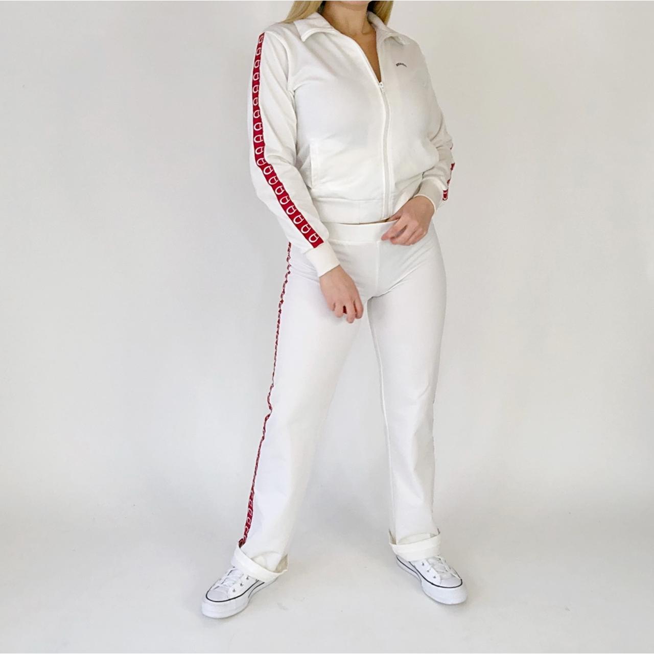 Y2K white Dickies tracksuit set! Low rise pants and... | Depop