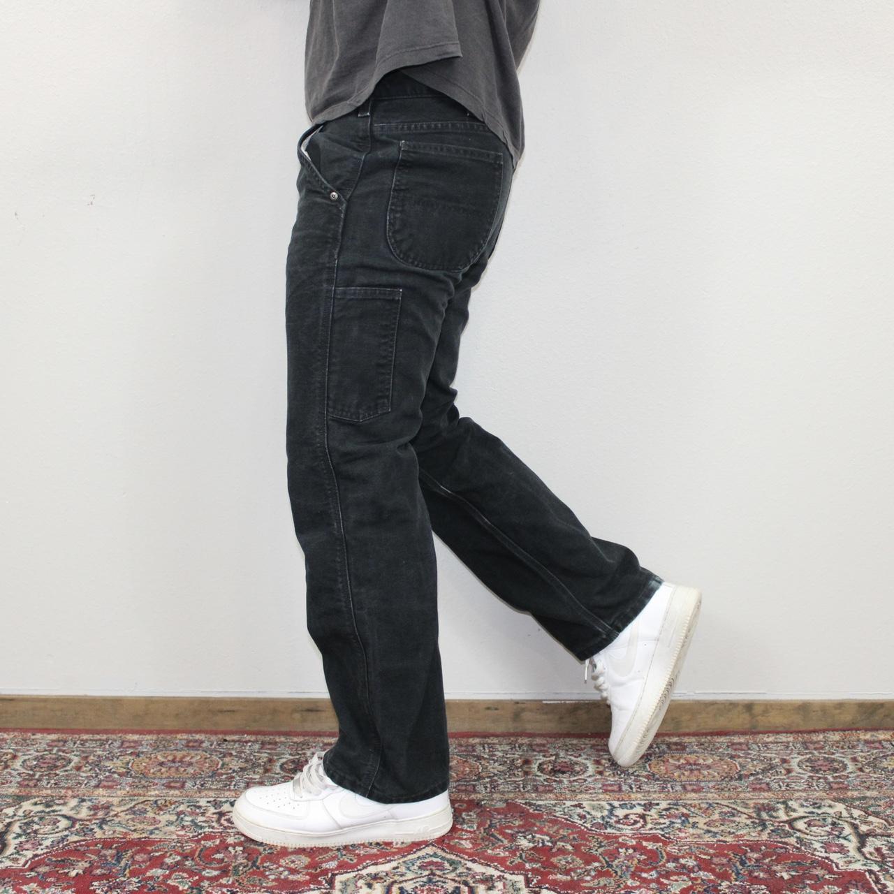 Vintage Black Carhartt Carpenter Pants Relaxed fit... - Depop