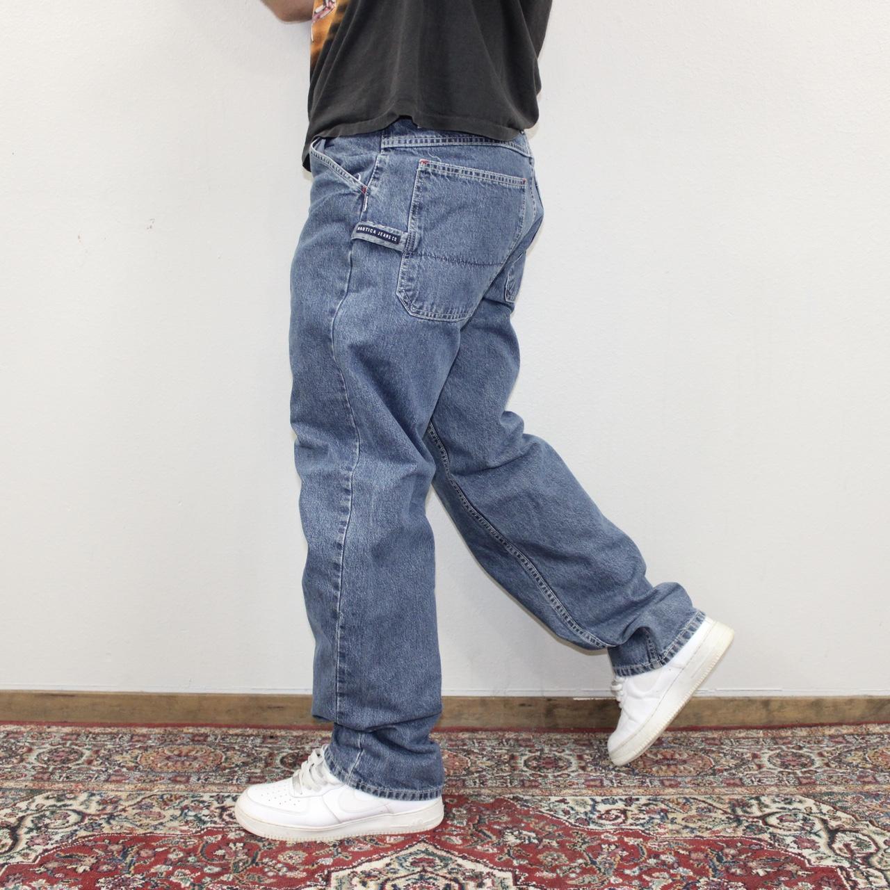 Vintage Denim Nautica Carpenter Pants Relaxed fit... - Depop