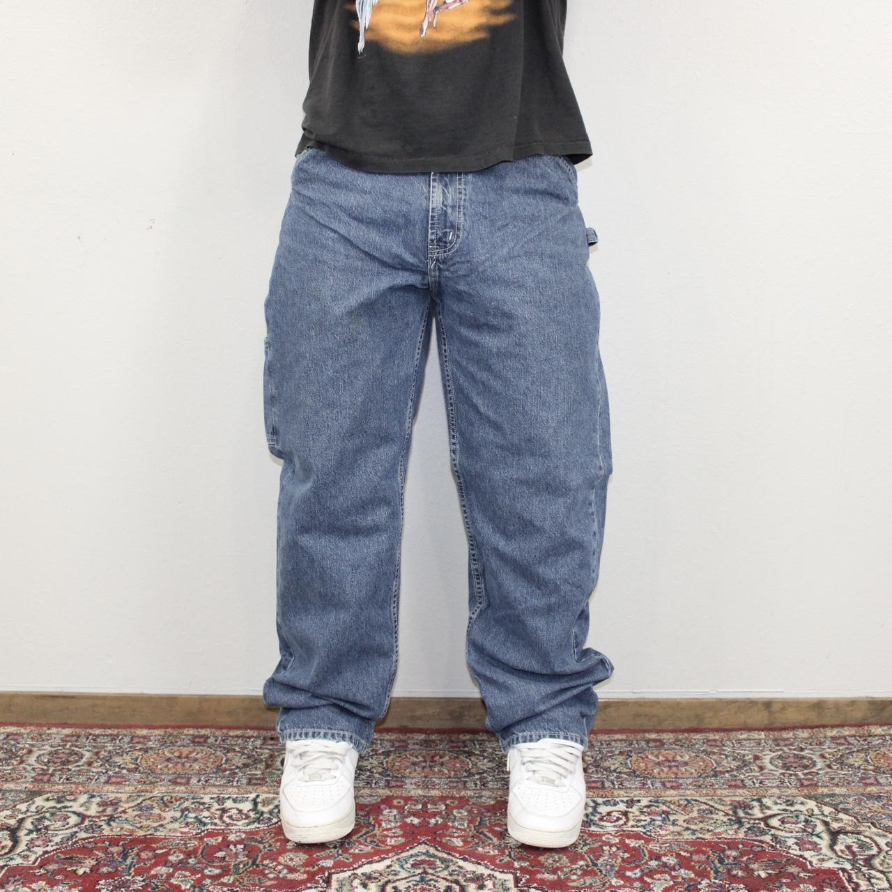 Vintage Denim Nautica Carpenter Pants Relaxed fit... - Depop