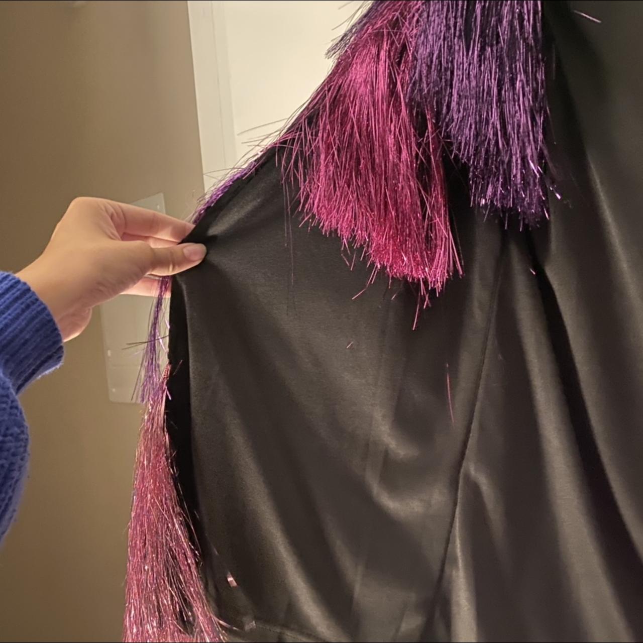 70s Tinsel Pink Party Jacket #Partyjacket #jacket... - Depop