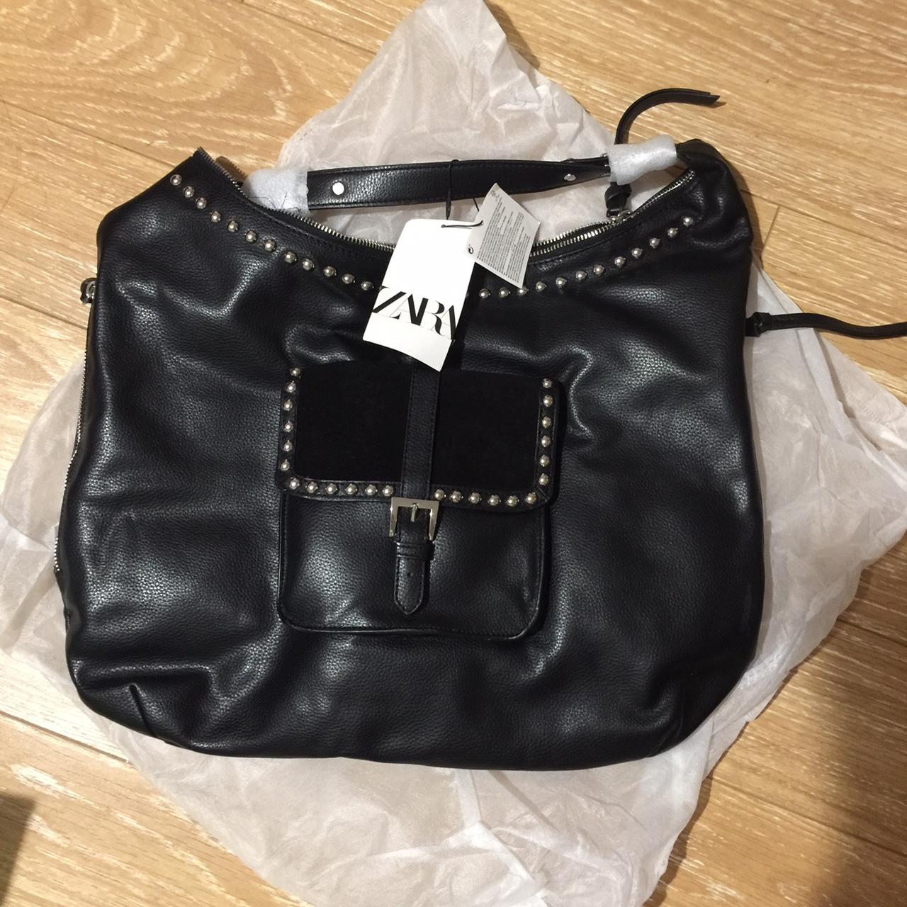 Zara rocker biker bucket shoulder bag BNWT Was £49.99 - Depop