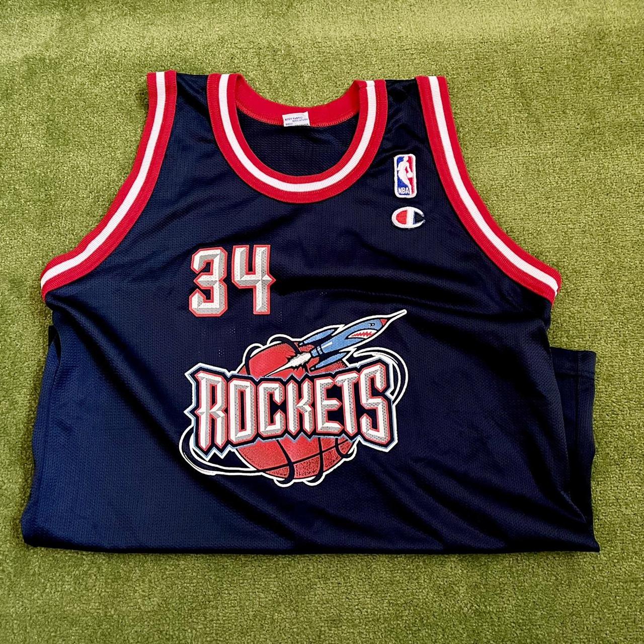 Vintage 90s NBA Houston Rockets Hakeem Olajuwon... - Depop