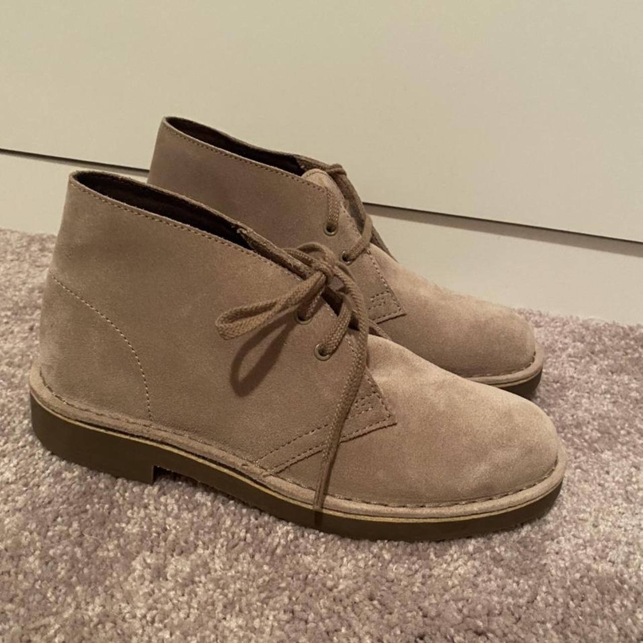 CLARKS SUEDE DESERT BOOTS‼️ Sand color suede boots... - Depop