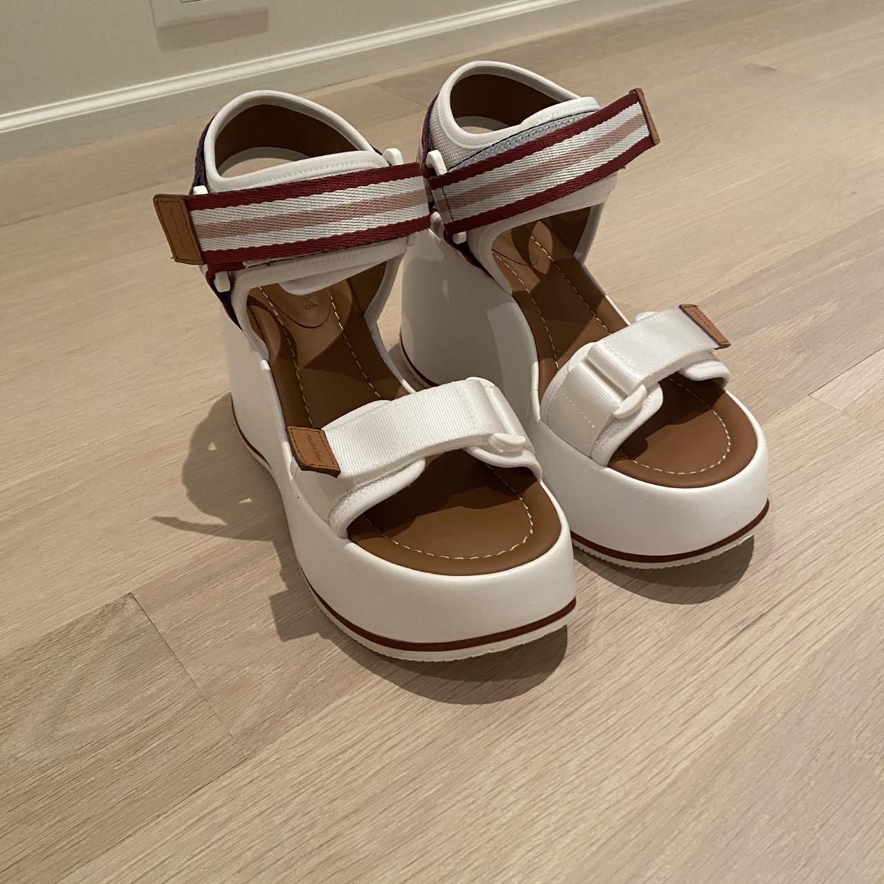 Never worn chloe platform sandals originally... - Depop