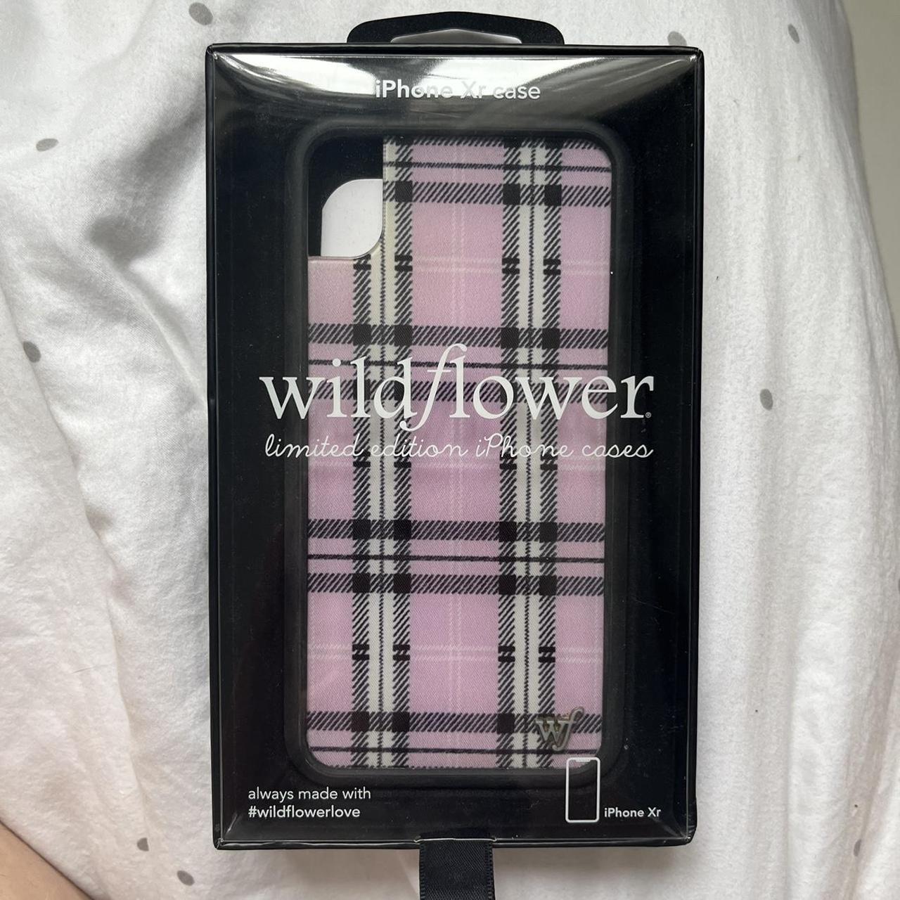 wildflower wf purple plaid iphone xr case comes w... - Depop