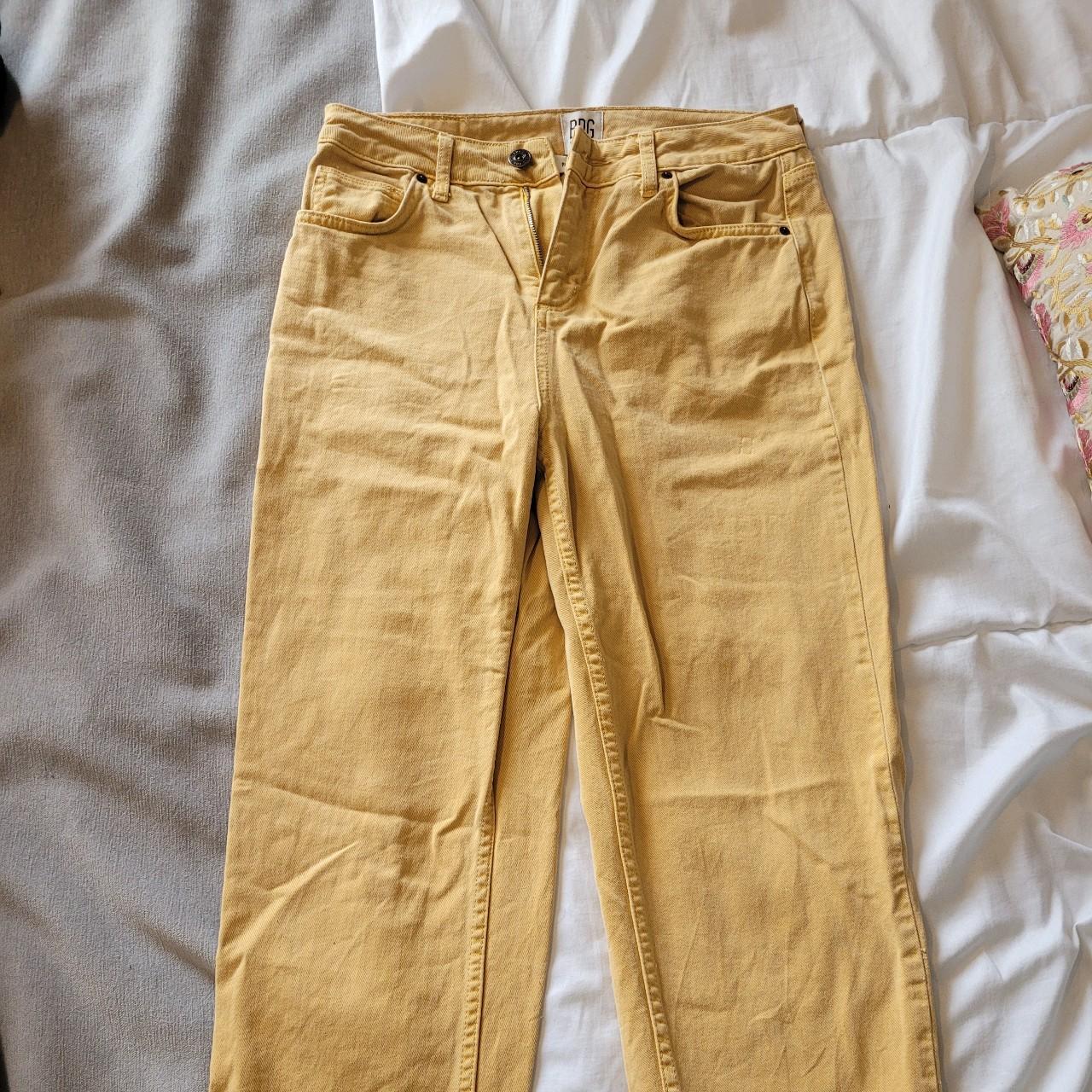 BDG Women's Yellow Jeans | Depop