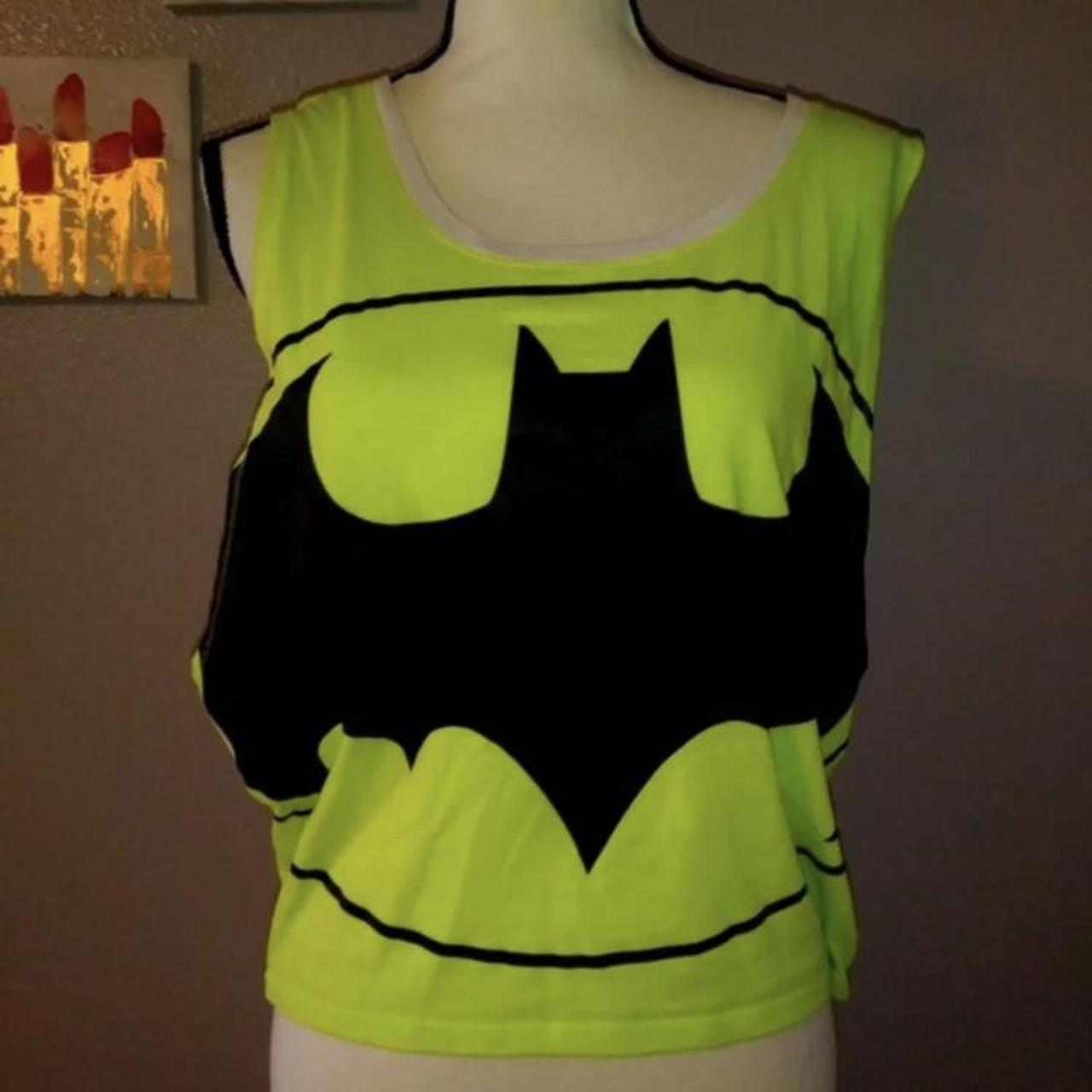 Authentic Batman TM & DC Comics high low crop... - Depop