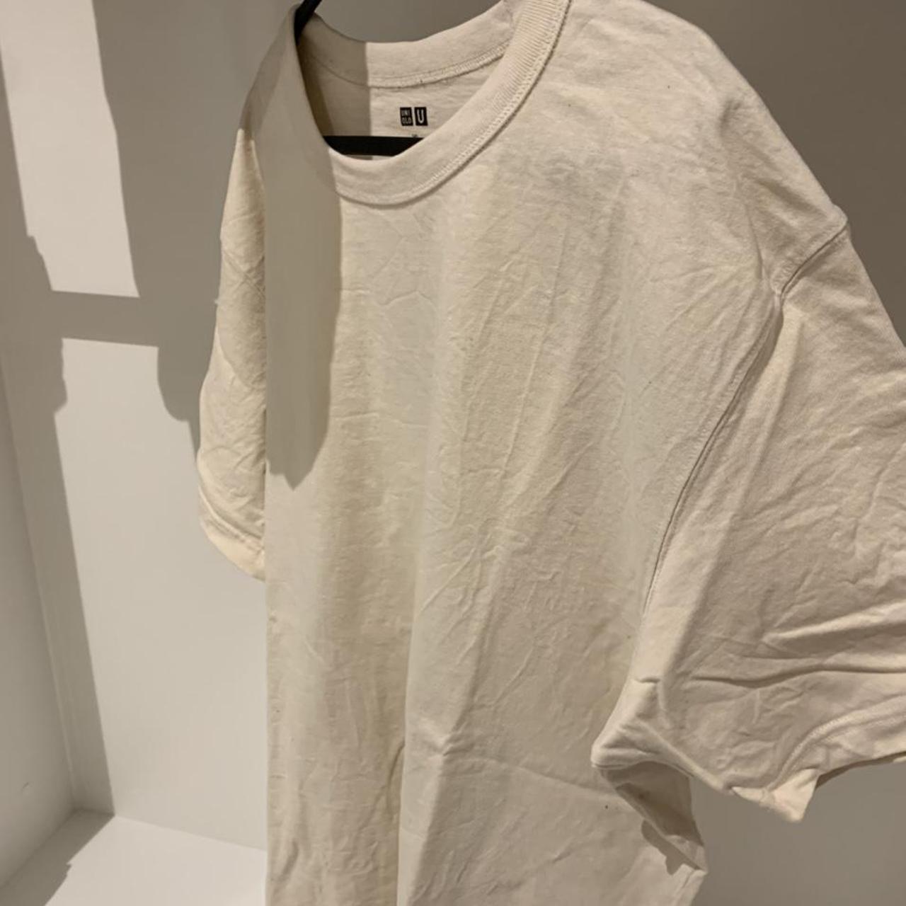 uniqlo U tee in cream. such a favorite piece of... - Depop