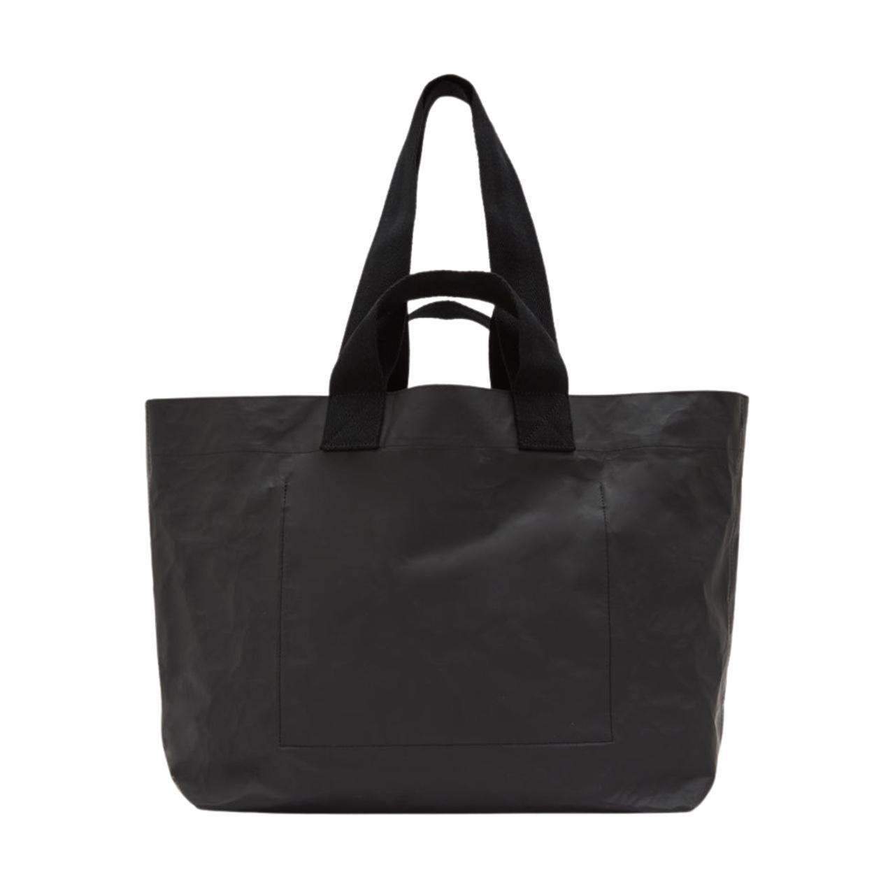 AllSaints Leather Lightweight Paper Tote Bag NWT -... - Depop