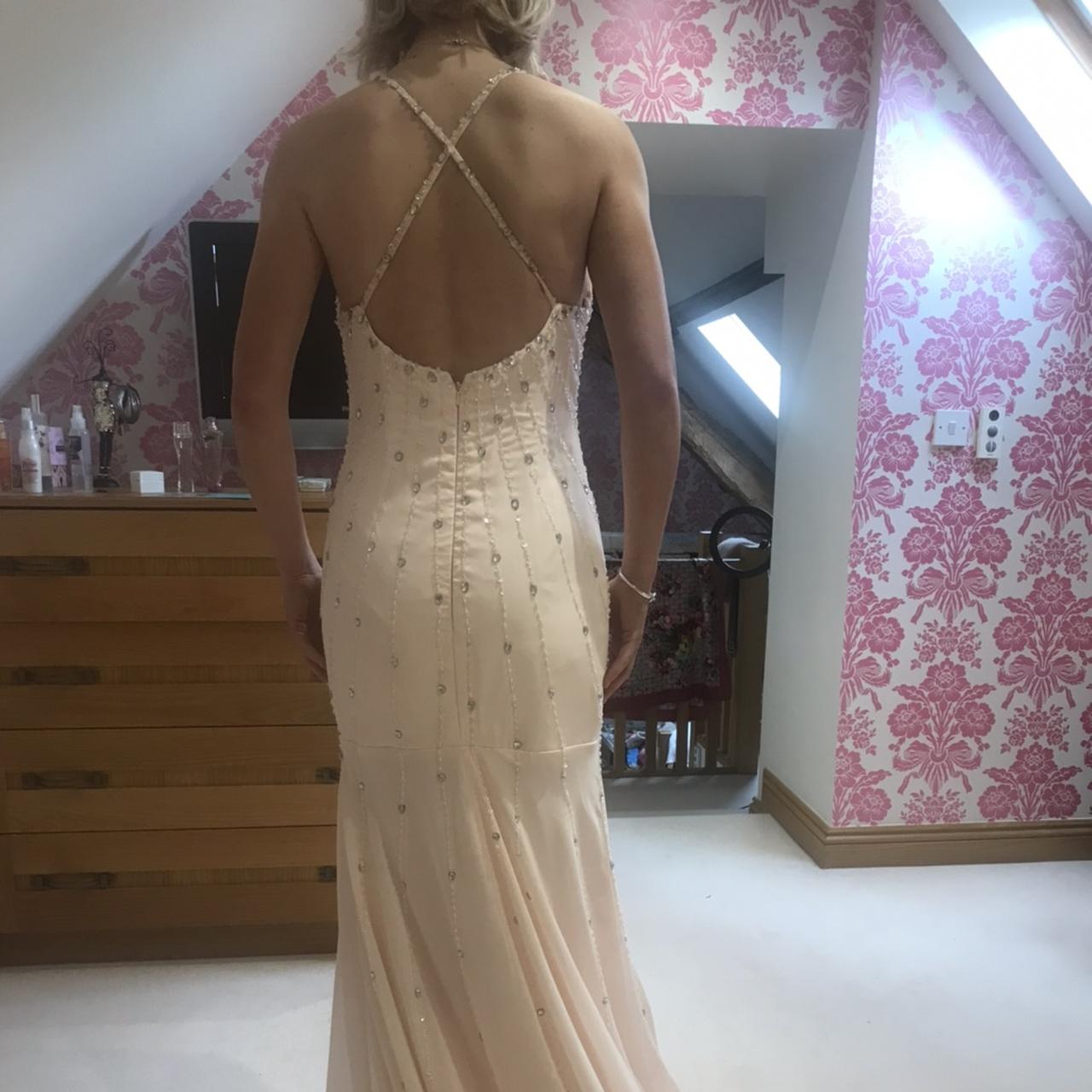 Beautiful prom/pageant dress, worn once! Custom made... - Depop