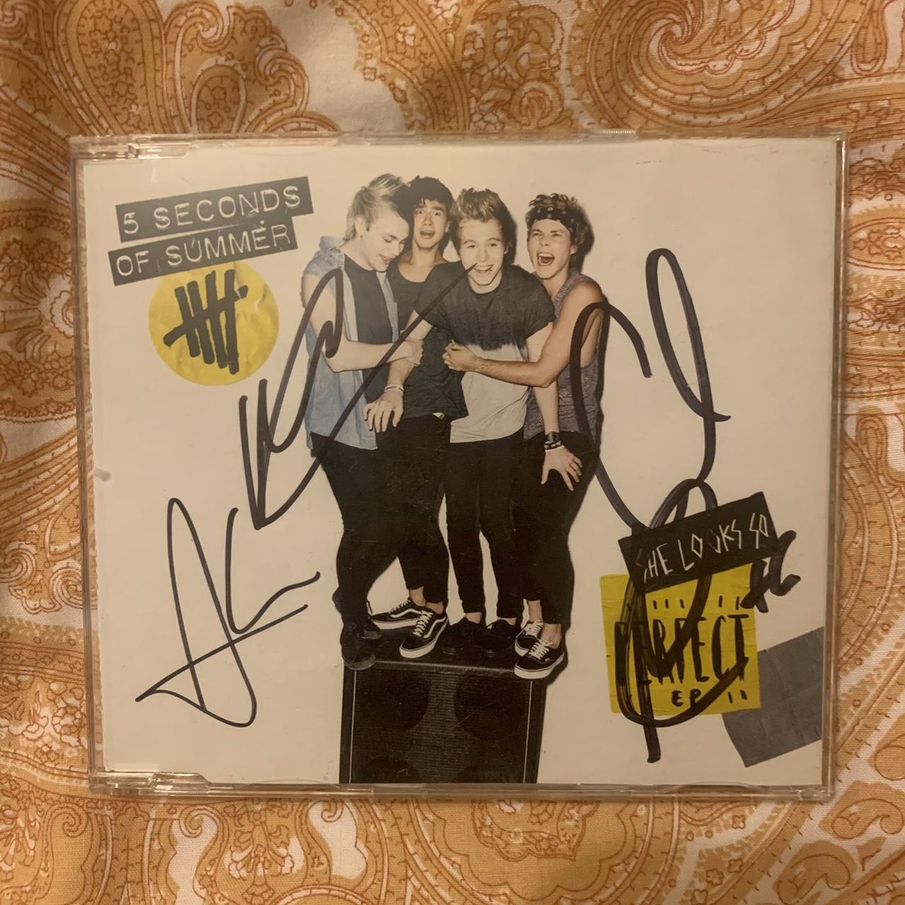 signed 5sos she looks so perfect single ! signed in... - Depop
