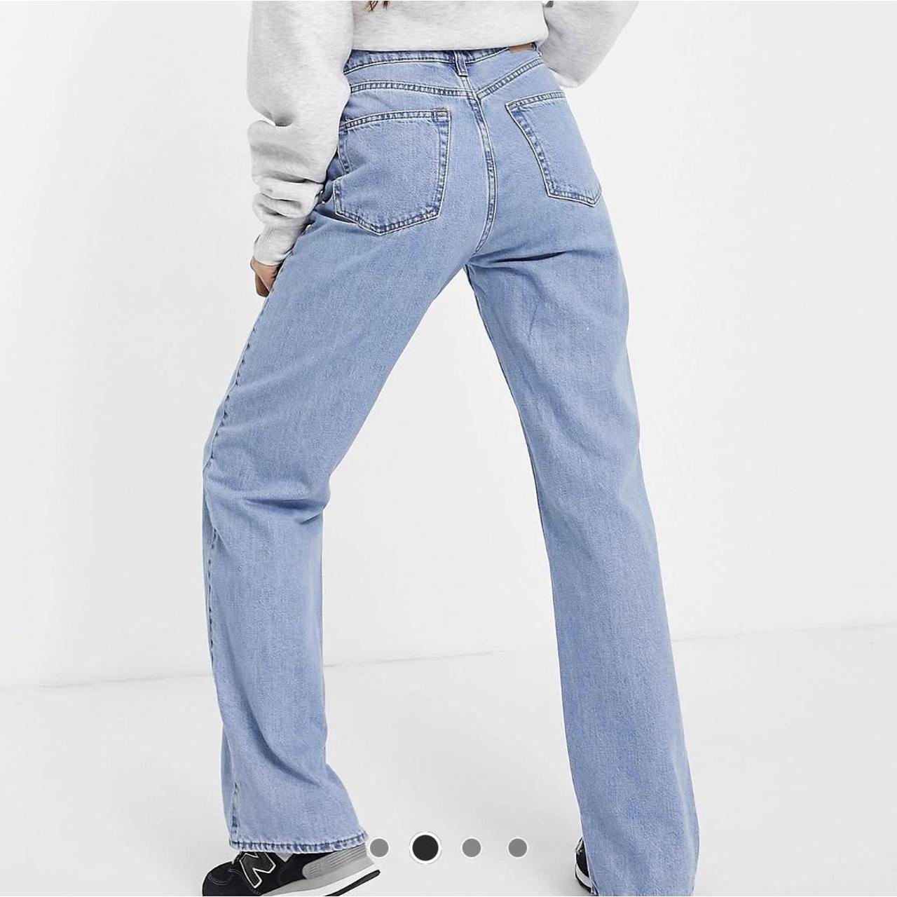 WEEKDAY CROSS WAISTBAND JEANS Asymmetric waste... - Depop