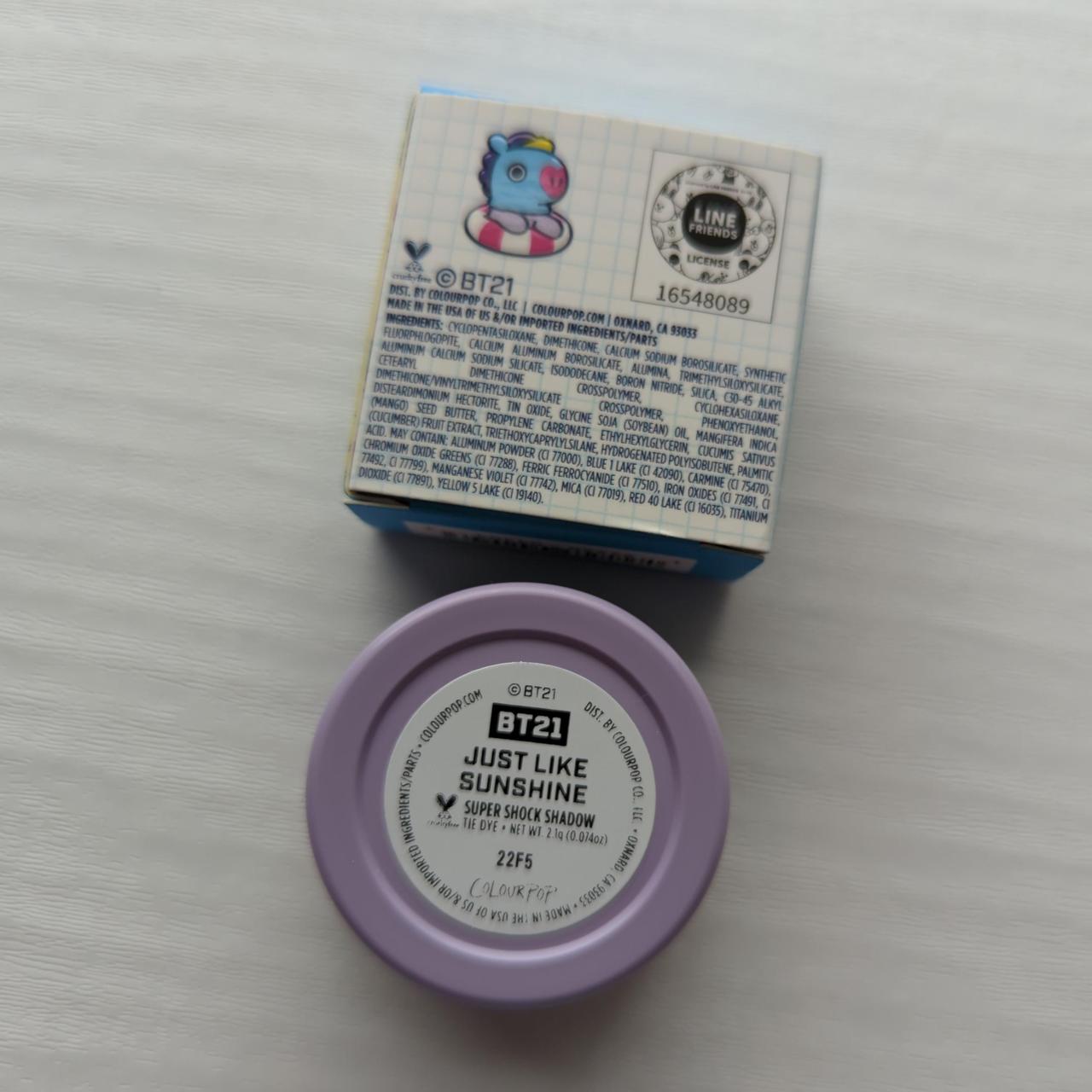Colourpop BT21 JUST LIKE SUNSHINE shadow BRAND NEW*... - Depop
