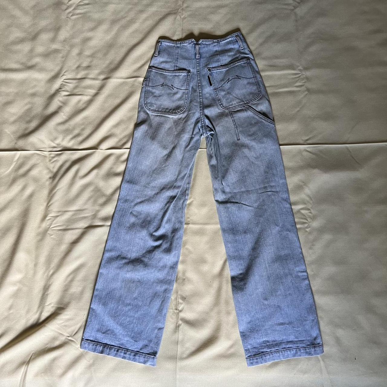 conshing carpenter-style vintage jeans, with a... - Depop