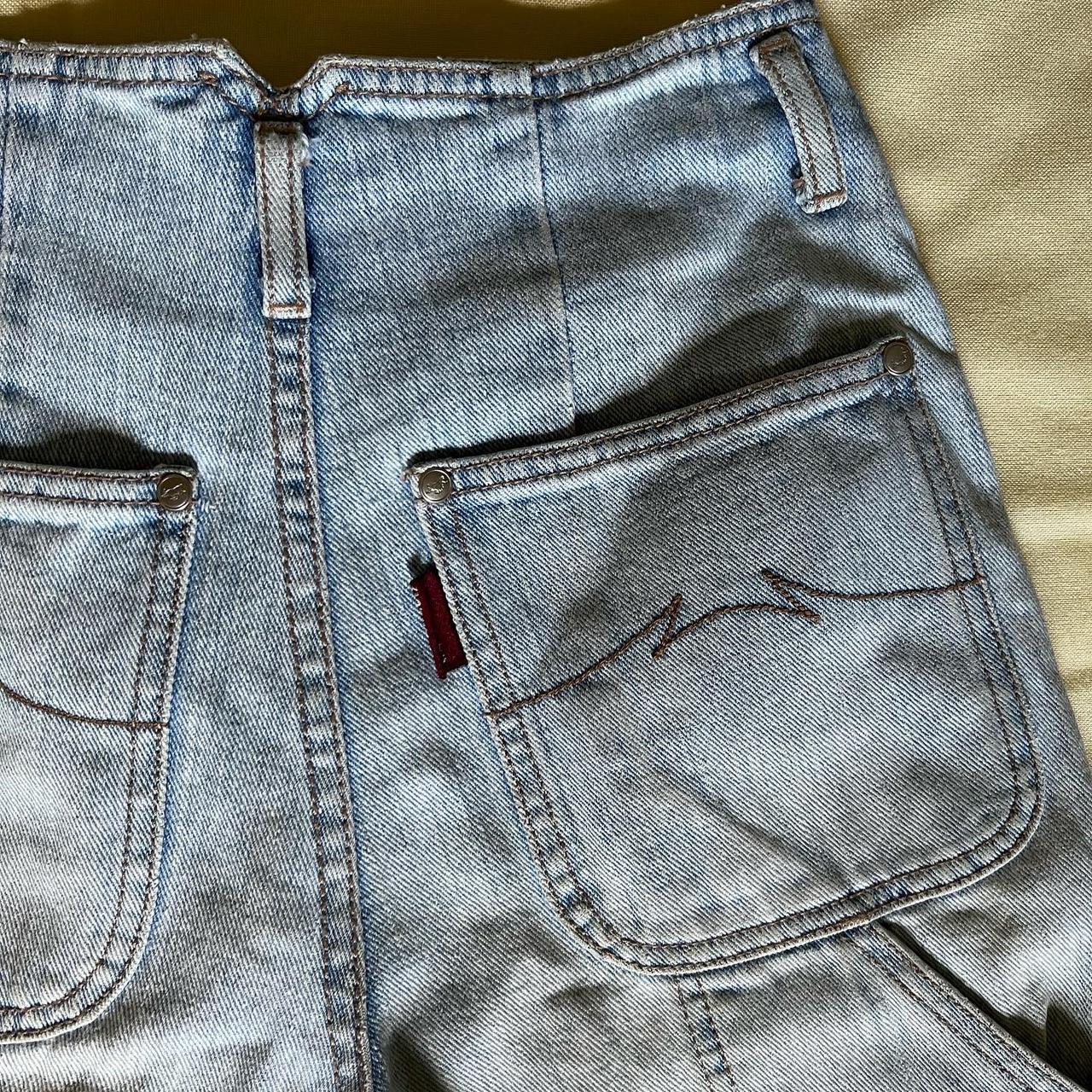 conshing carpenter-style vintage jeans, with a... - Depop
