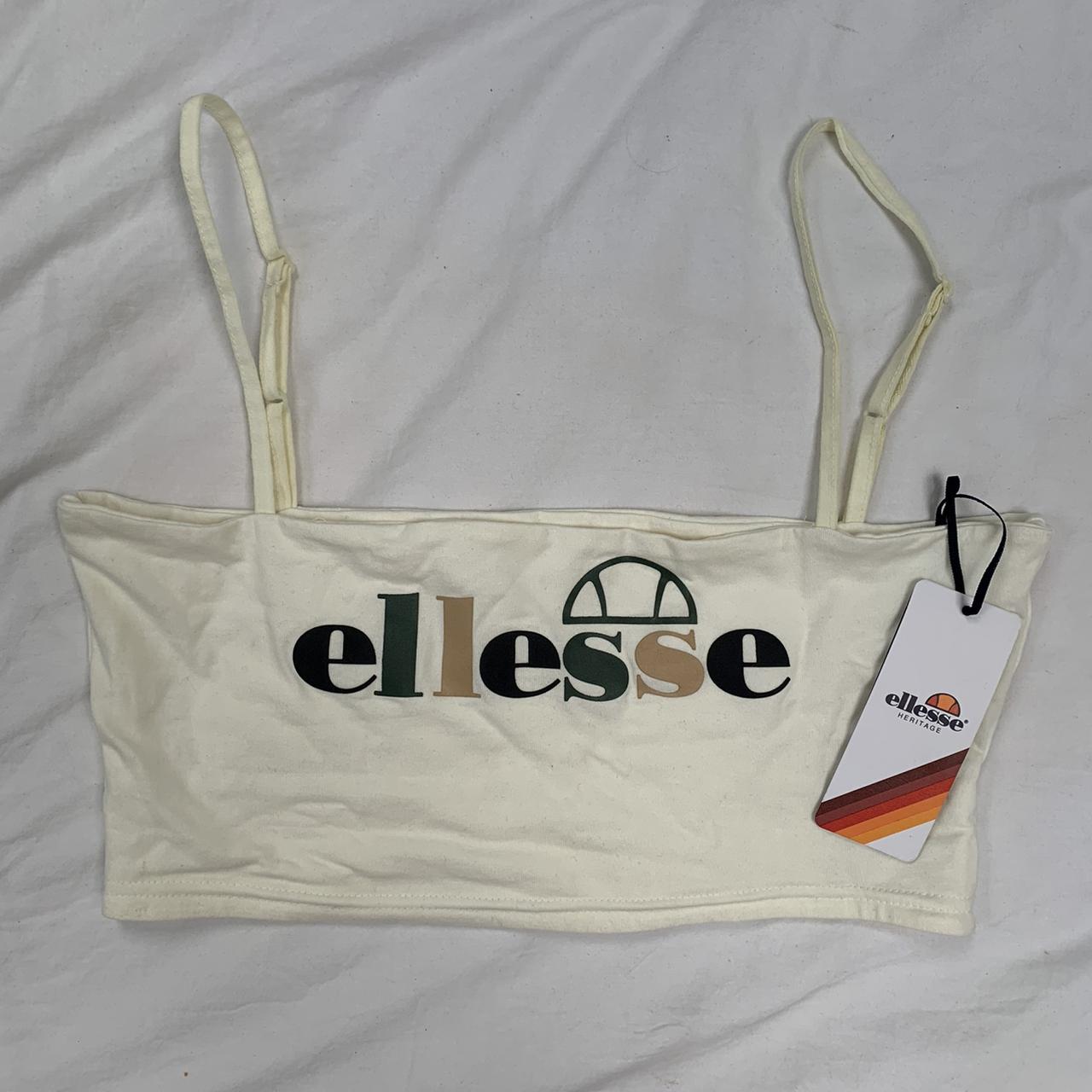ellesse crop top • size 10 will also fit an 8 •... - Depop