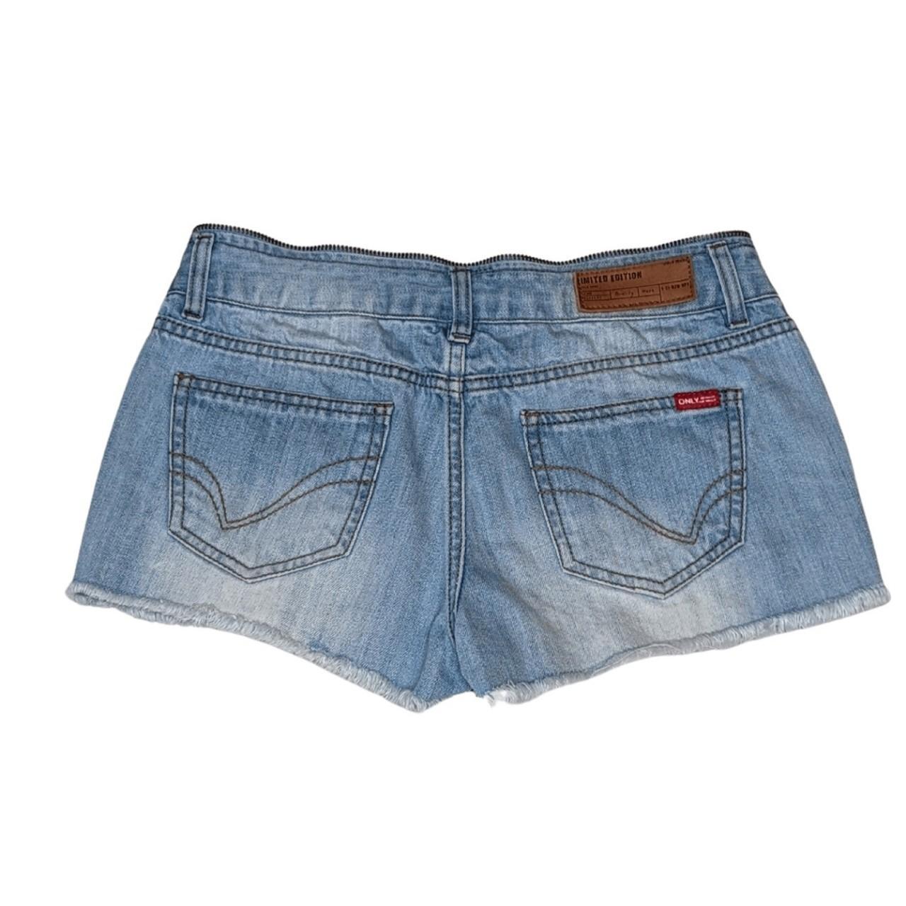 low-rise mini shorts Size 26 brand only... - Depop