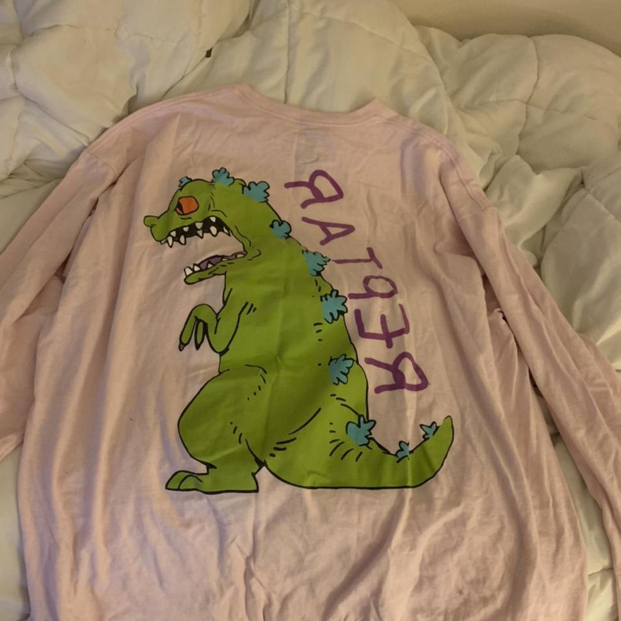 Pink Rugrats Reptar oversized fashion nova t shirt... - Depop