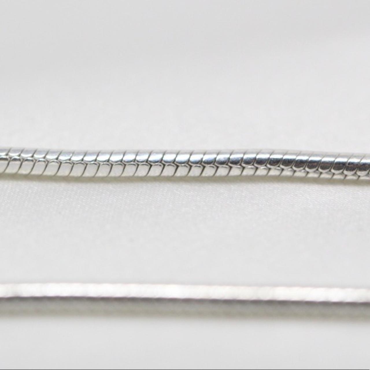 Sterling Silver 2.5mm Snake Chain Link Necklace... - Depop
