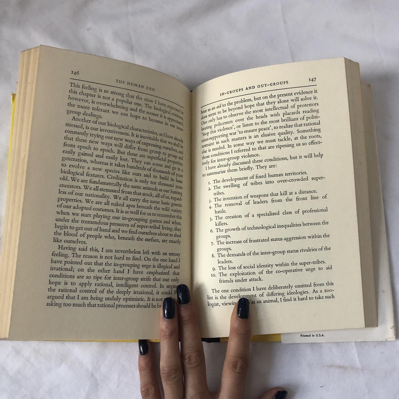 The Human Zoo by Desmond Morris Hardcover 1969... - Depop