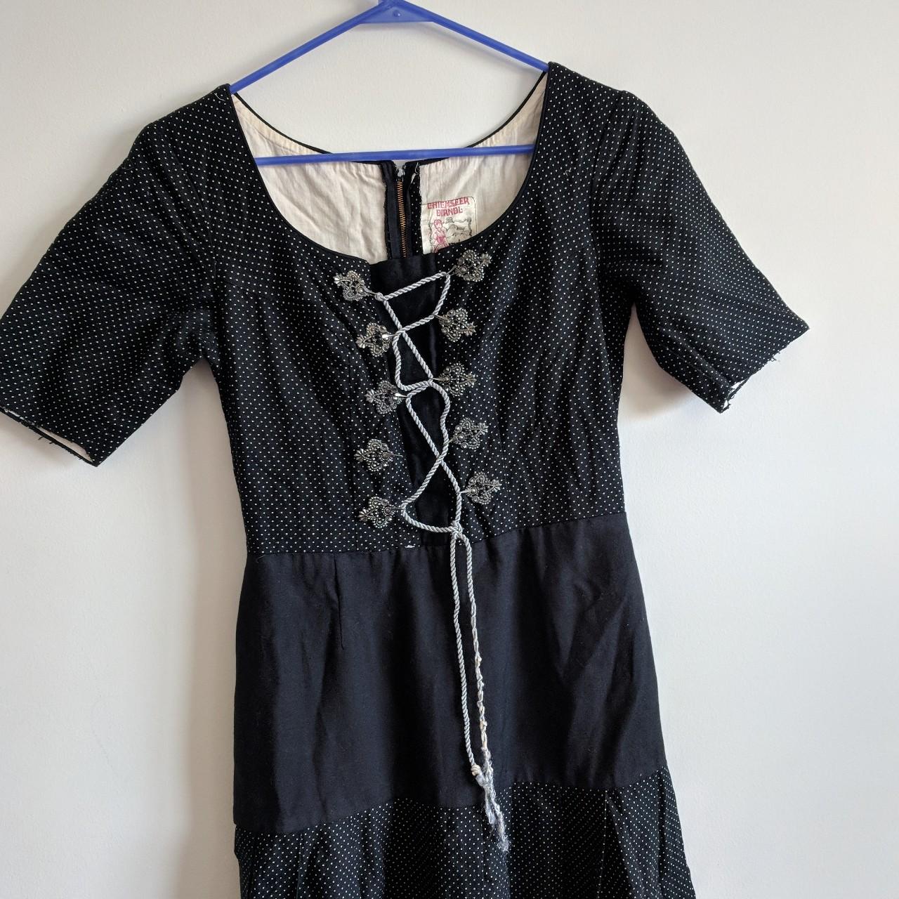 💐Vintage German Alpine la e front mini dress. An... - Depop