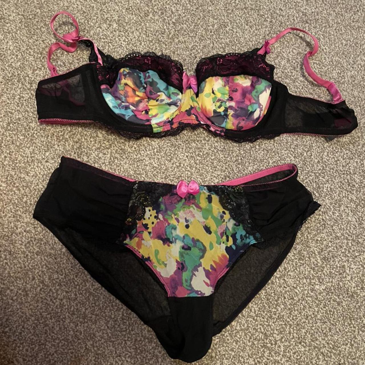 George bra and brief set Bra is 36B Label cut out... - Depop