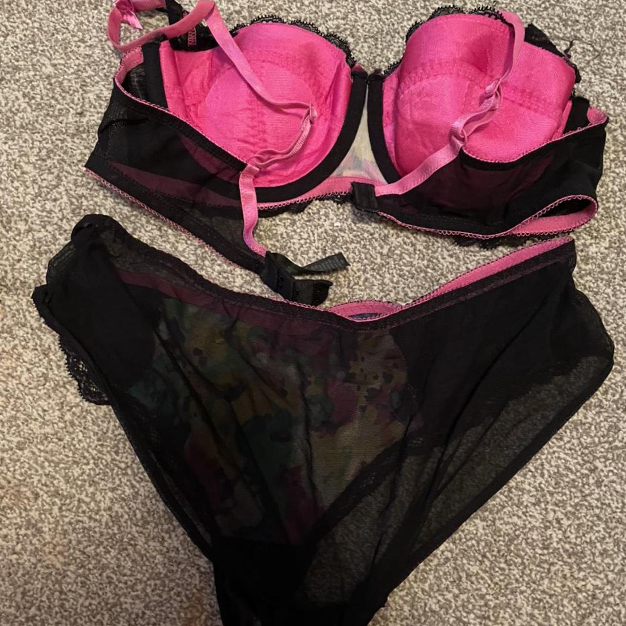 George bra and brief set Bra is 36B Label cut out... - Depop