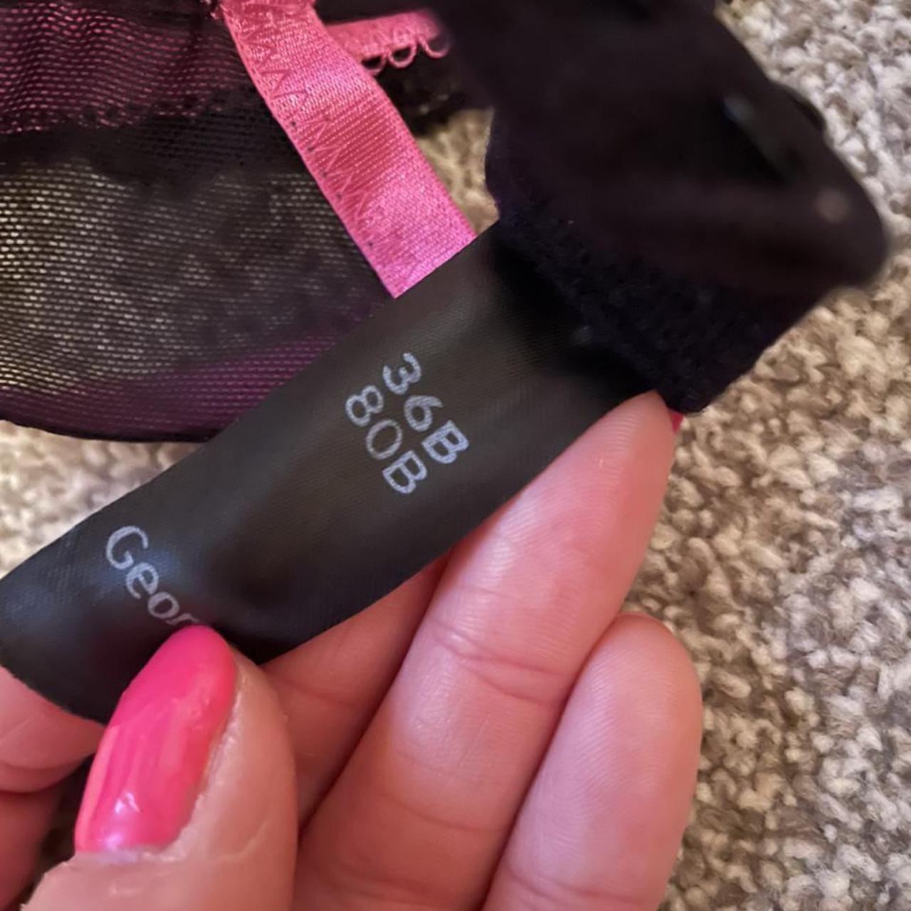 George bra and brief set Bra is 36B Label cut out... - Depop