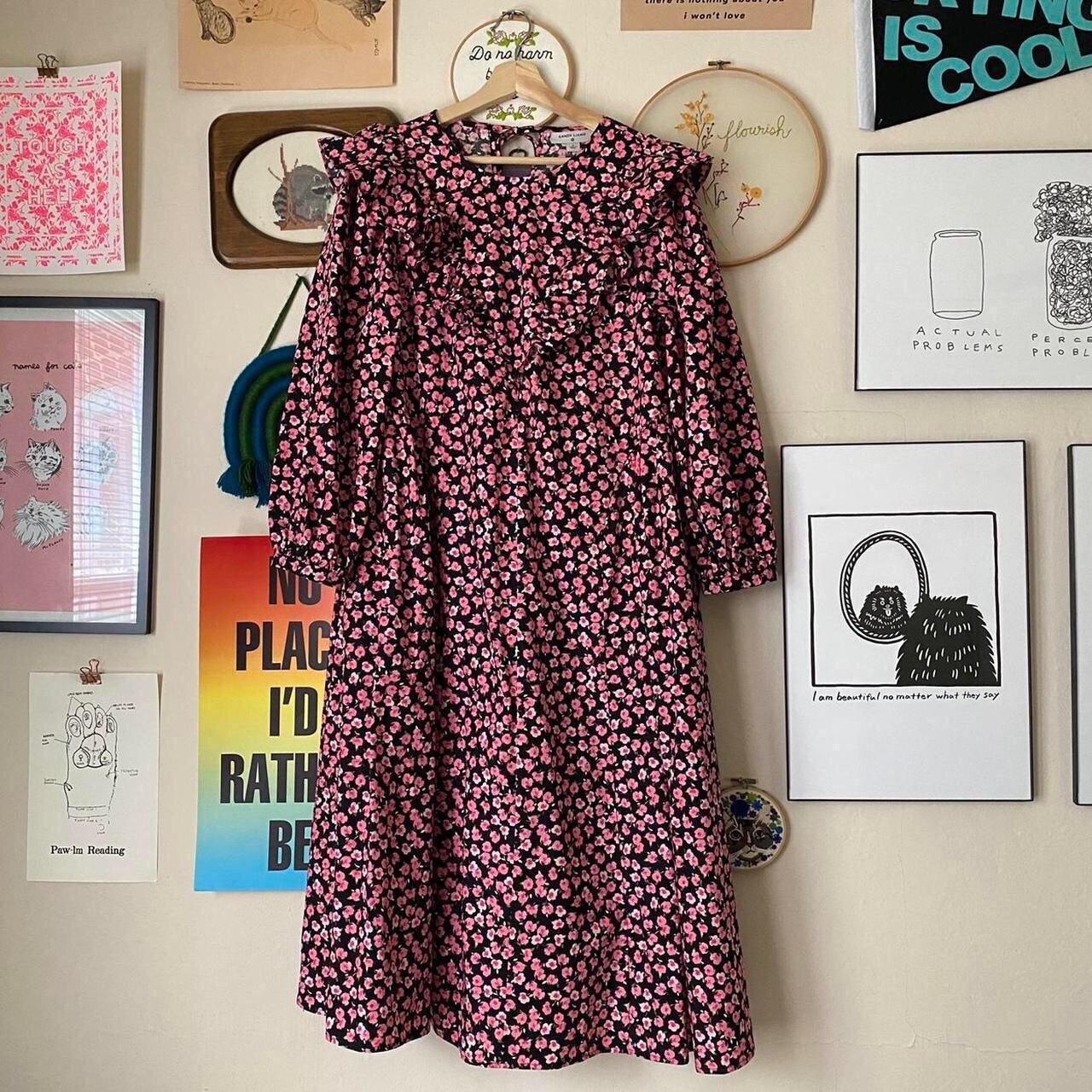 Sandy Liang x Target floral midi dress! Size small... - Depop