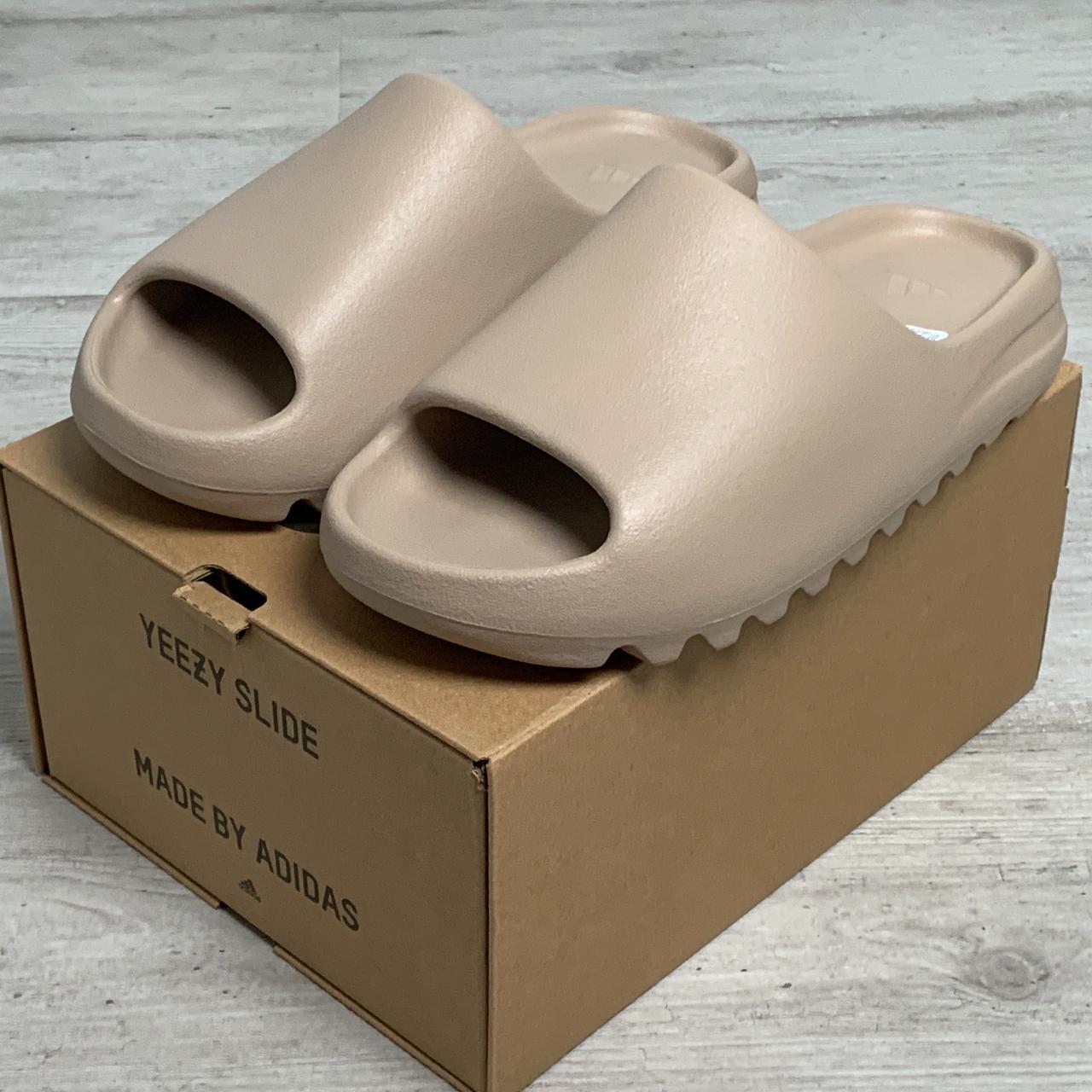 Yeezy Slide Pure Size UK 10 Authentic... - Depop