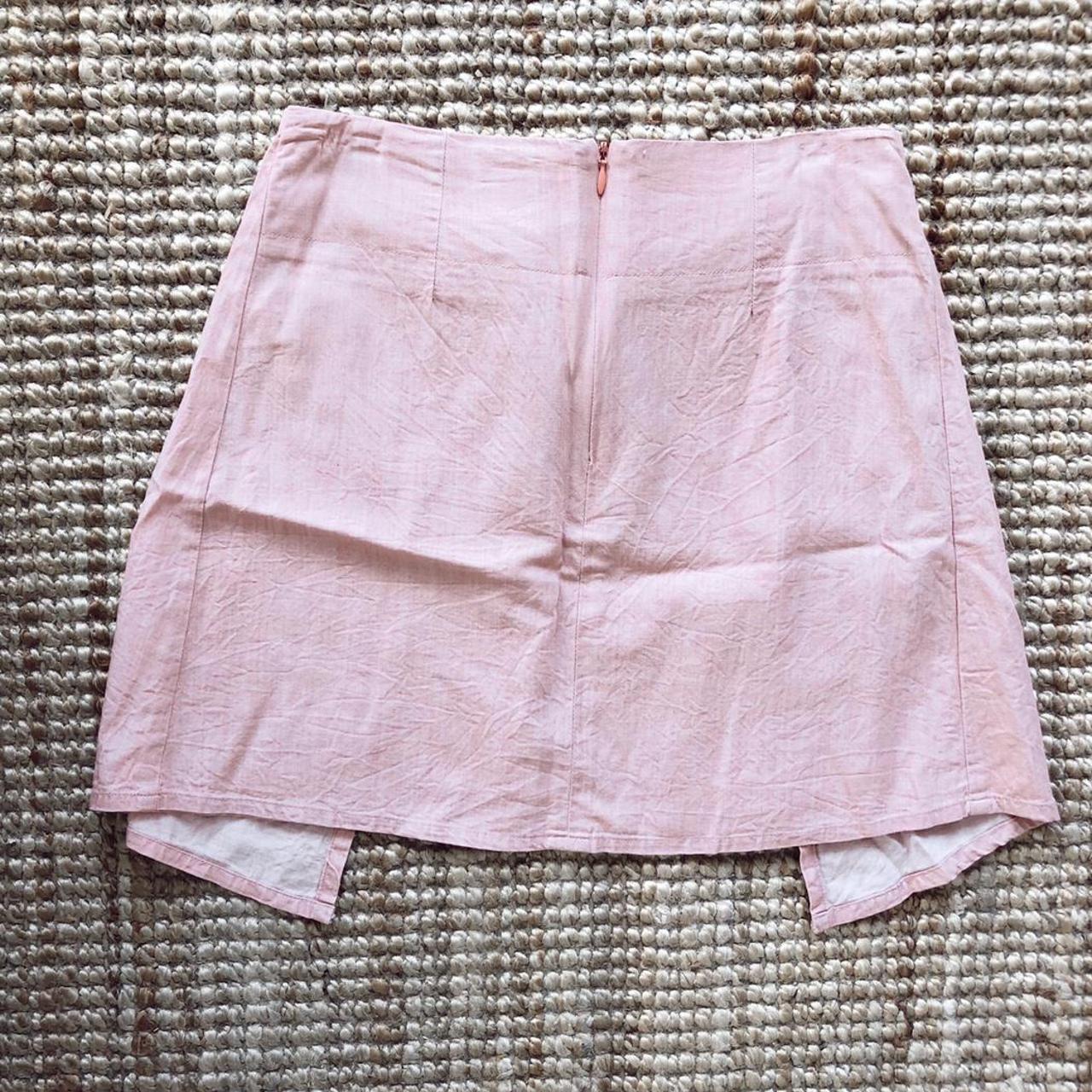 ZULU & ZEPHYR Pink tie front skirt *marching top... - Depop