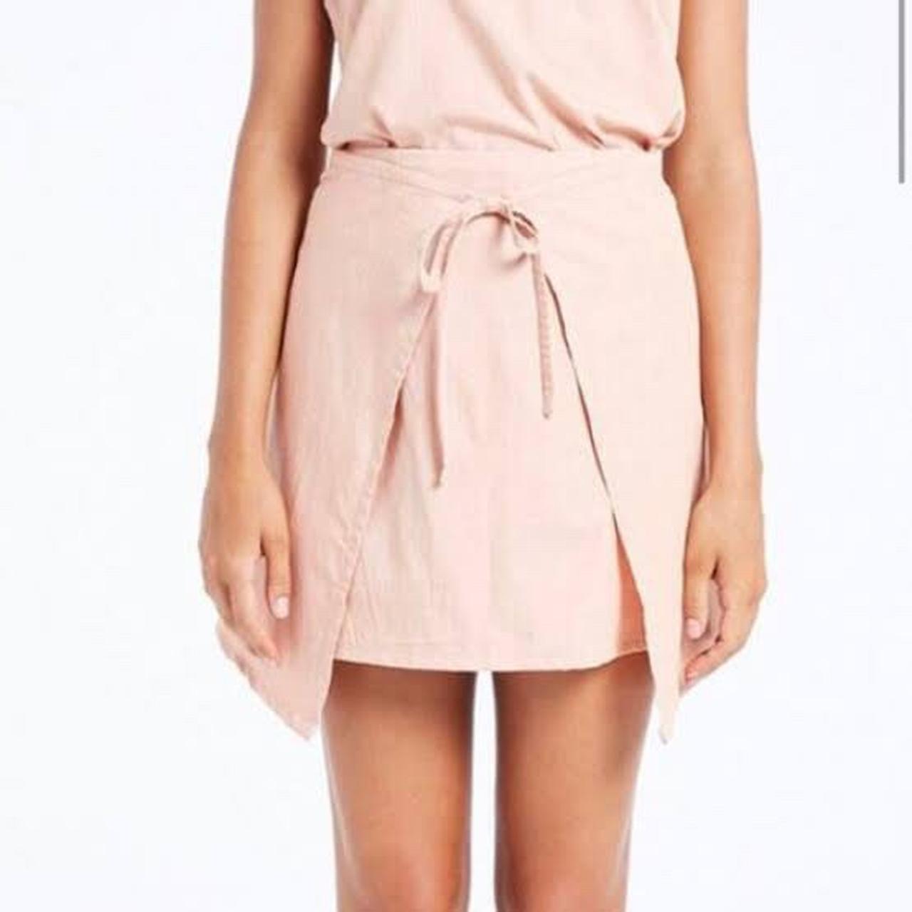 ZULU & ZEPHYR Pink tie front skirt *marching top... - Depop