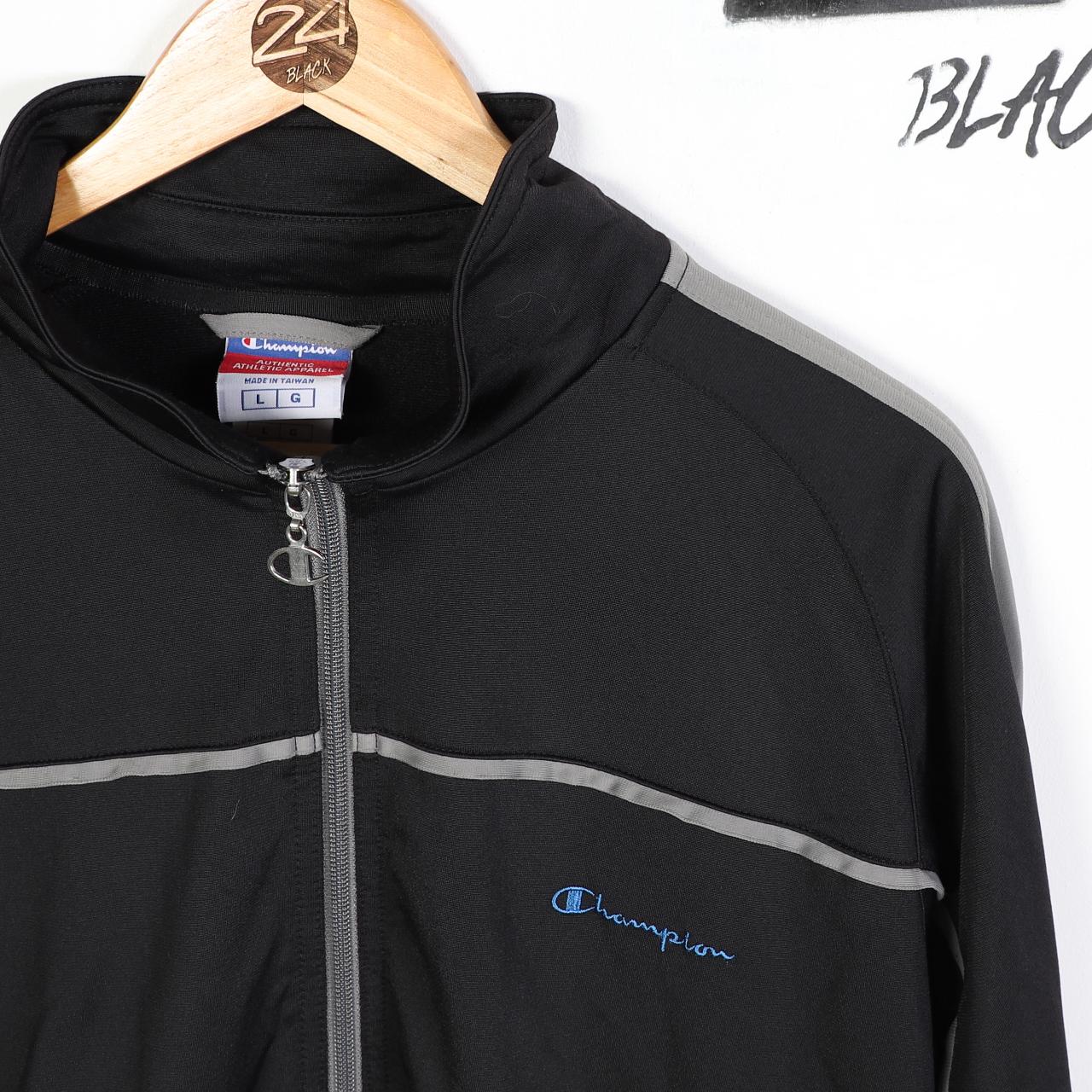 Vintage Champion track top. Label size - L Pit to... - Depop