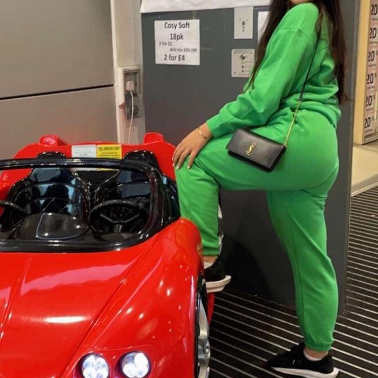 Zara green lounge set Joggers and sweatshirt Would... - Depop