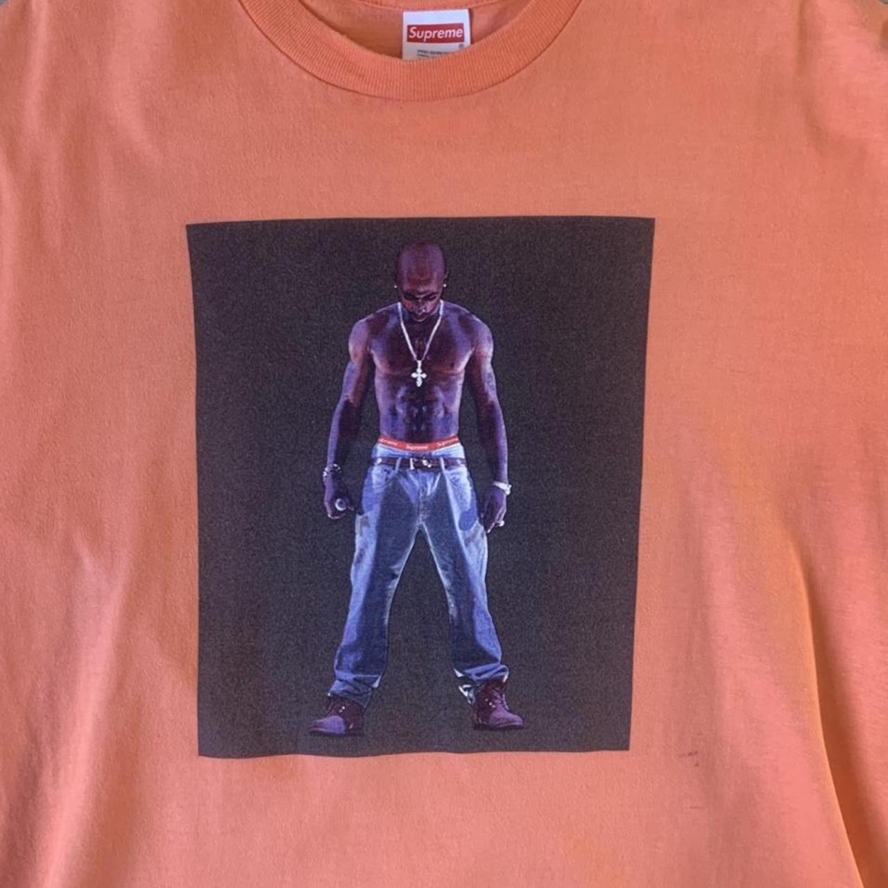 SUPREME TSHIRT Supreme Tupac hologram tee neon... - Depop