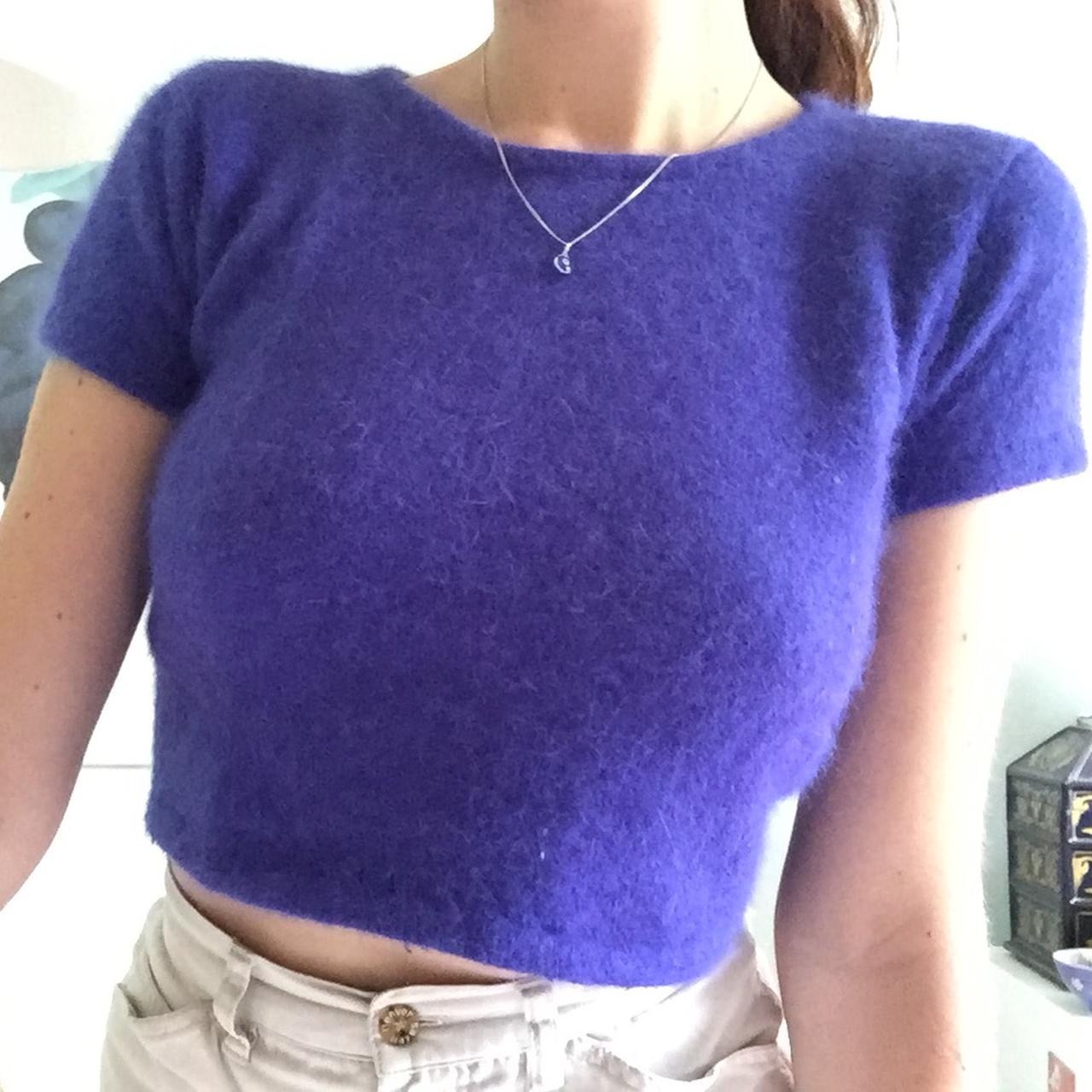 Principles vintage angora crop top. Super super... - Depop