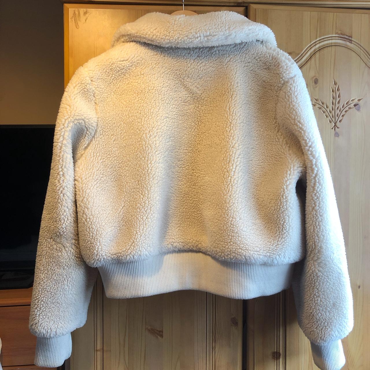 #sherpafleece #cropped fleece jacket size L... - Depop