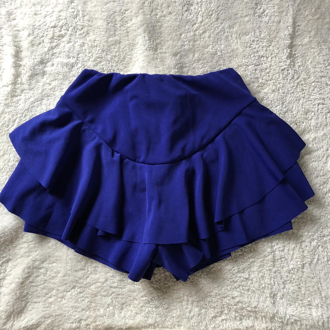 Royal Blue frill skort Skirt and shorts Pink... - Depop