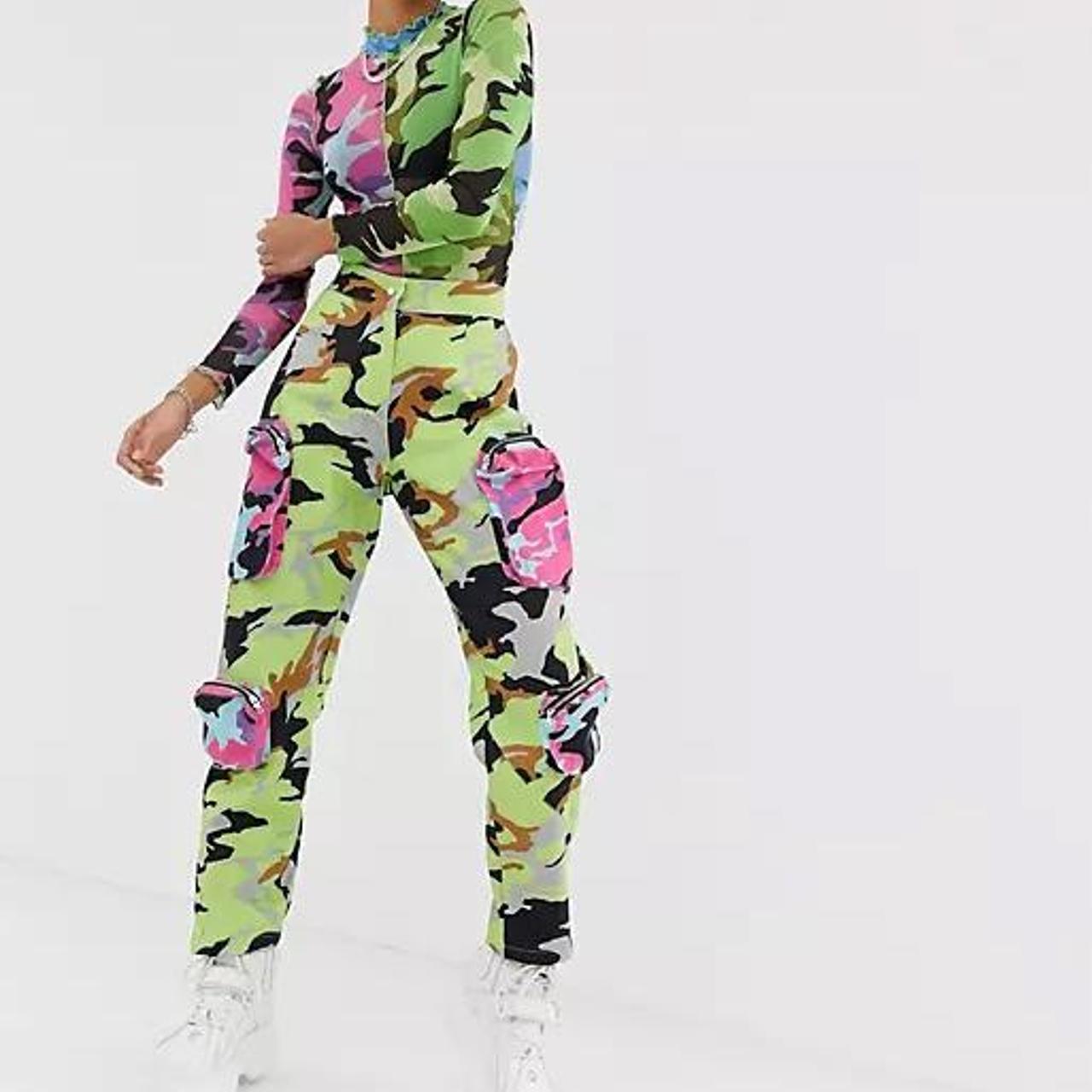 Jaded London camo thong body with matching cargo... - Depop