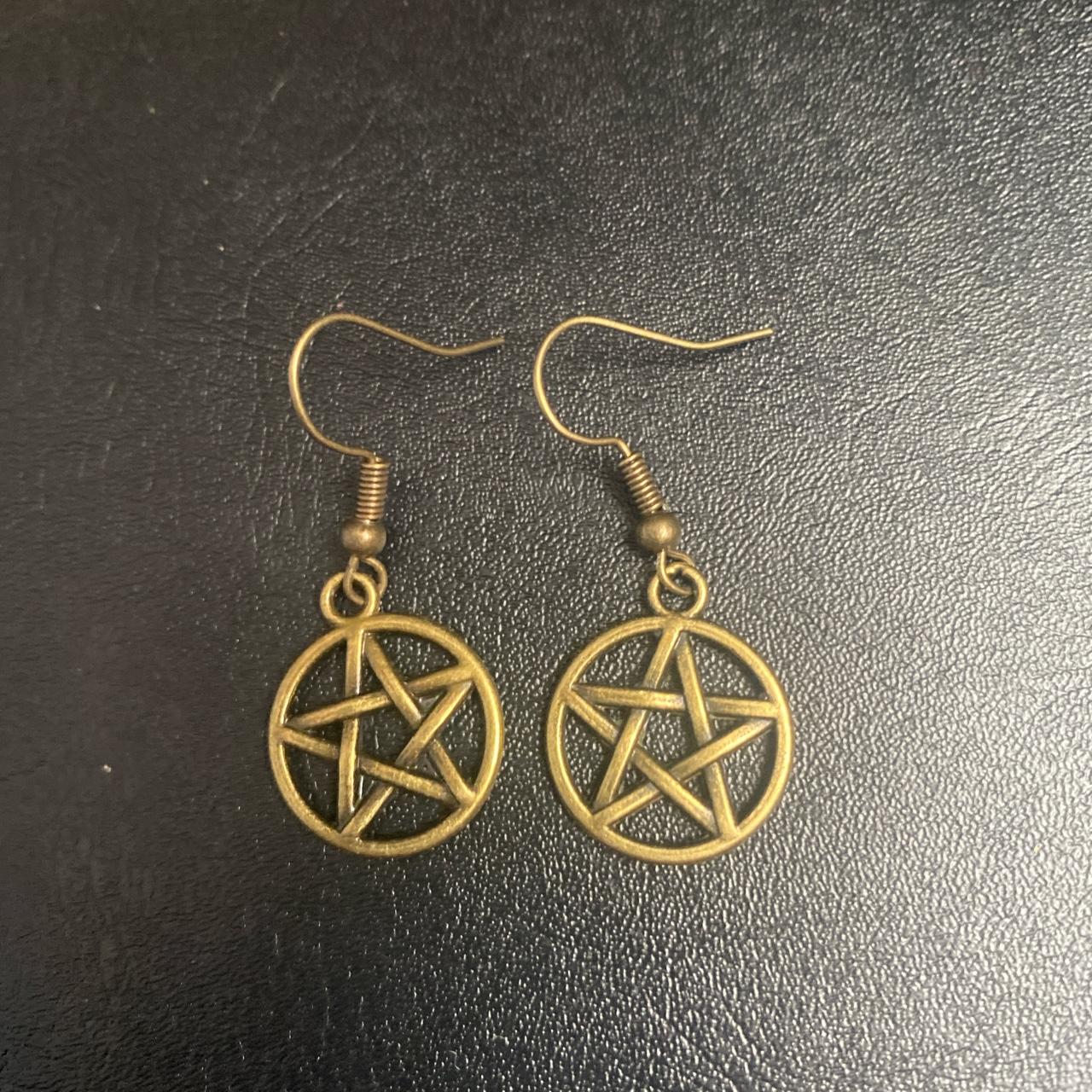 star of protection bronze handmade earrings ⭐️ -... - Depop
