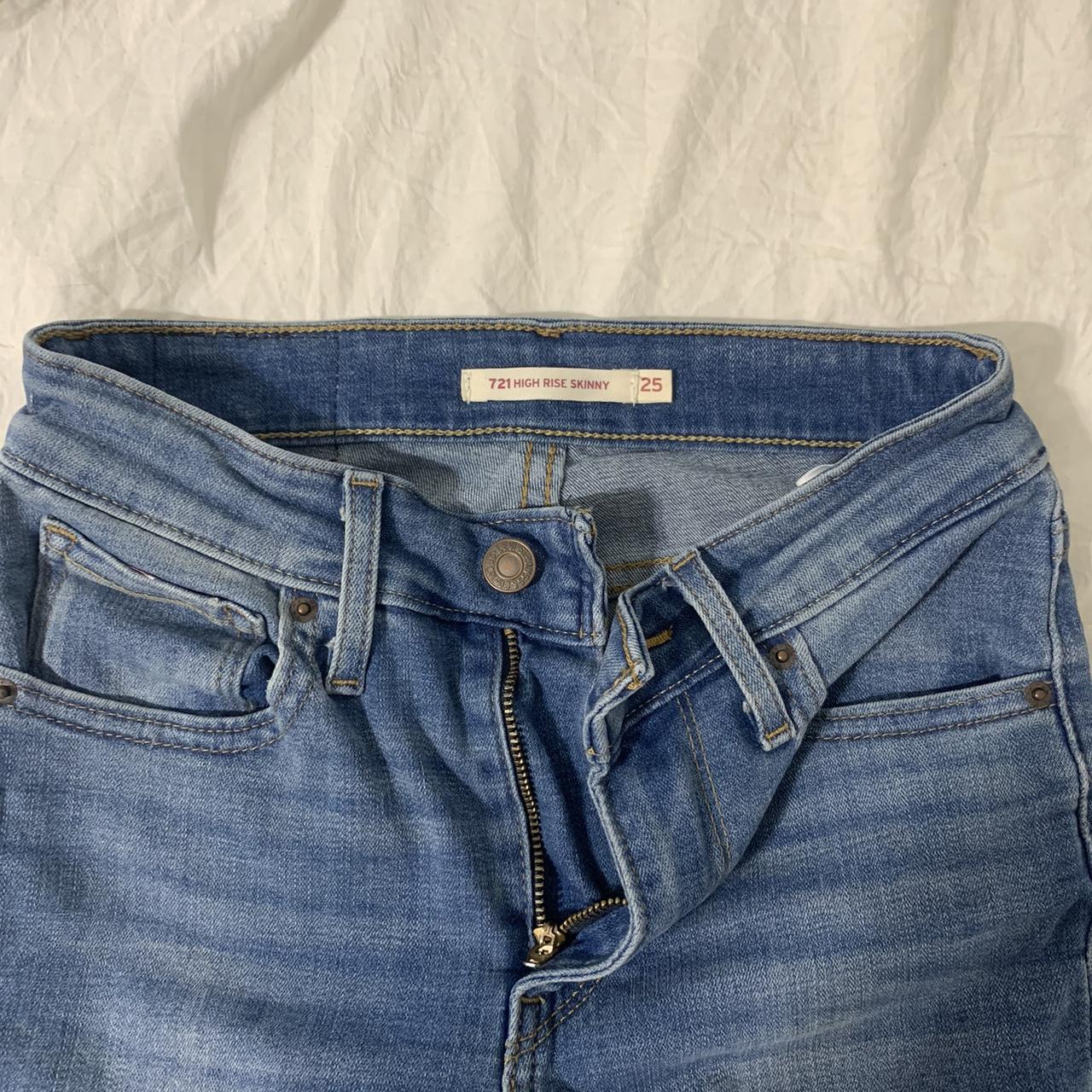 levi’s 721 high rise skinny jeans blue wash it’s a... - Depop