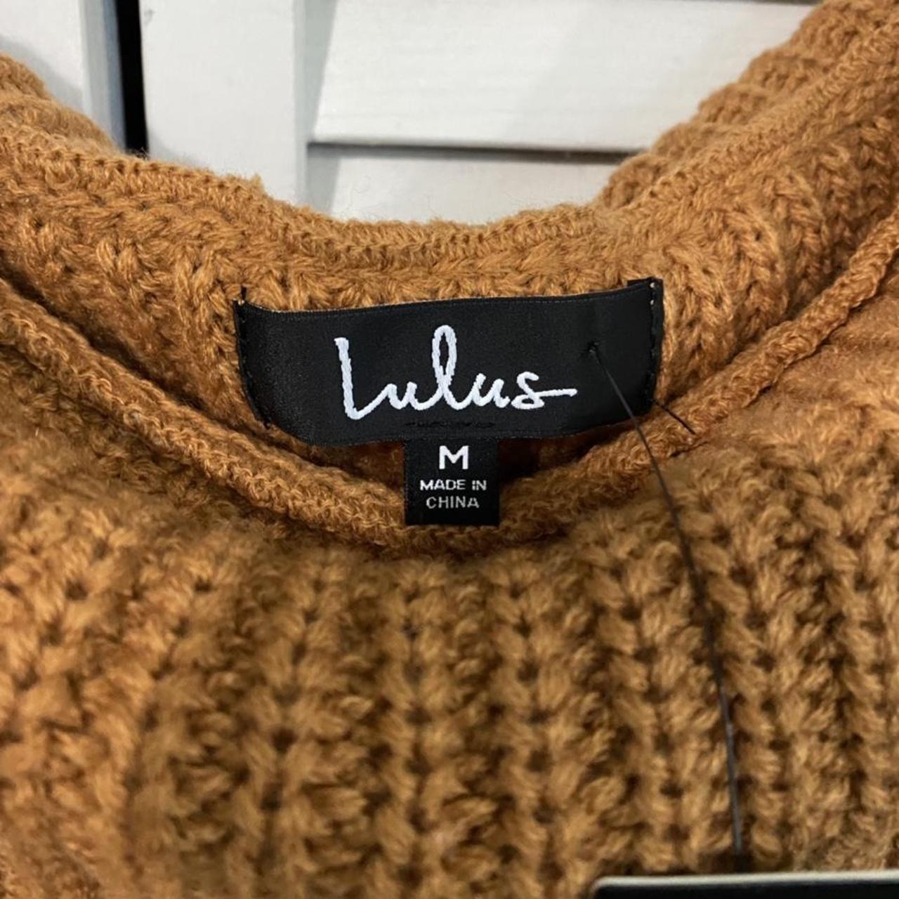 Lulus off the shoulder knit sweater Size... - Depop